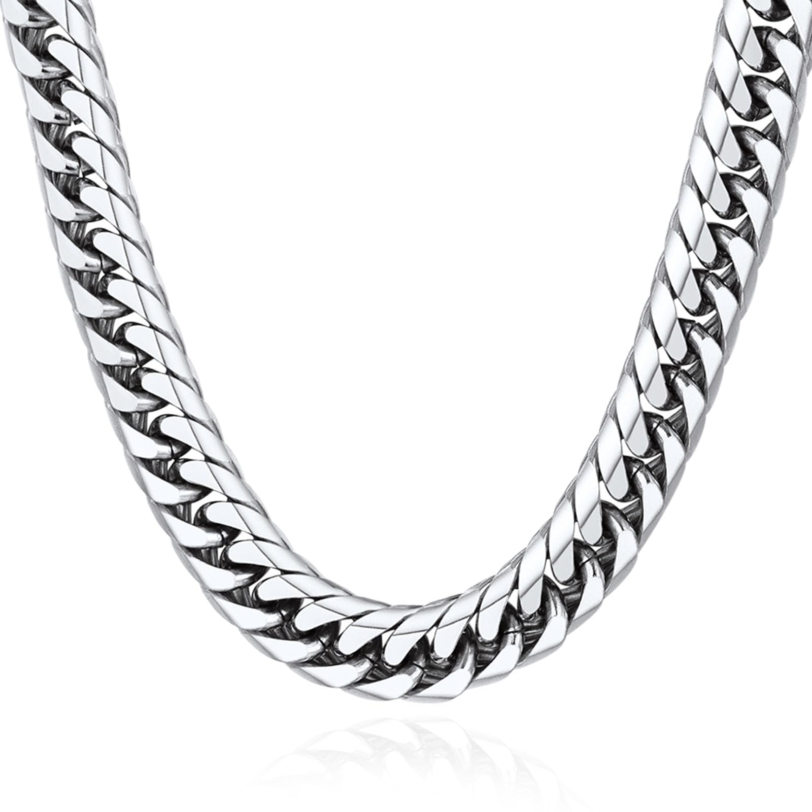 U7 Chunky Miami Cuban Link Chain for Men Women 12MM Wide 22 Inch ...