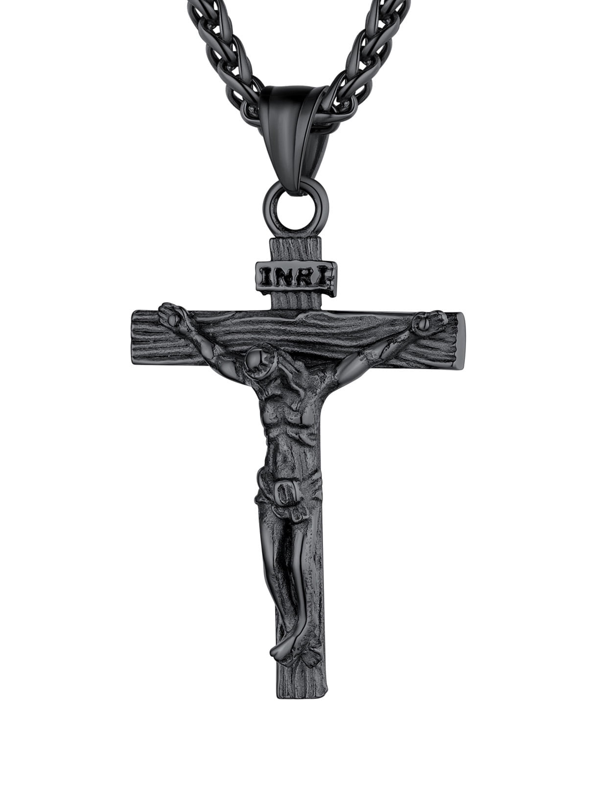 U7 Men Cross Necklace Jesus Crucifix INRI Cross Pendant for Women with ...