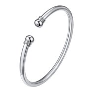 Willstar Adjustable Bangle Plating 925 Silver Bracelet Ladies Jewellery ...