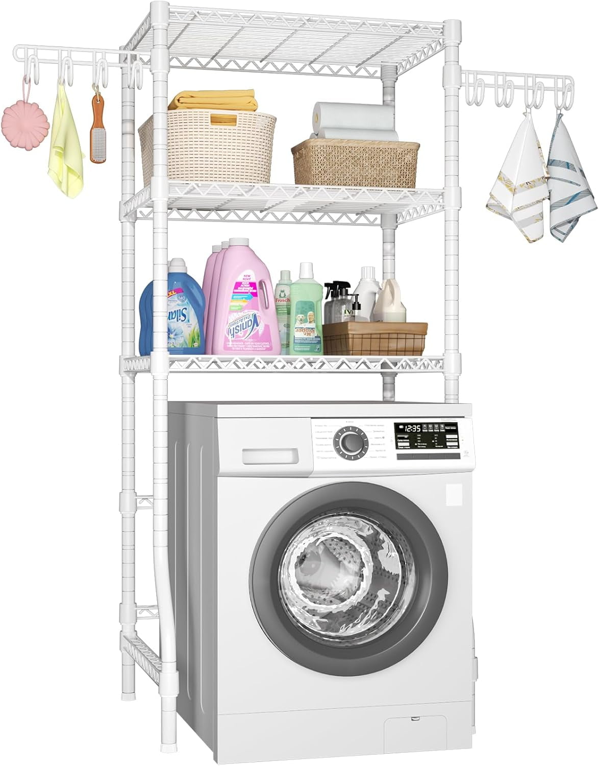 U8 Medium Laundry Room Storage Organizer, Over the Washer and Dryer ...