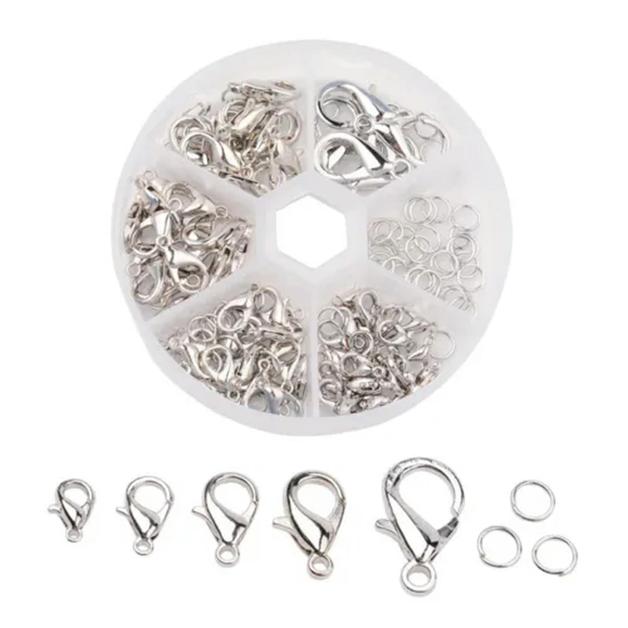 U8MO 1 Box Mixed Size Alloy Lobster Claw Clasps Closure Findings Kit ...