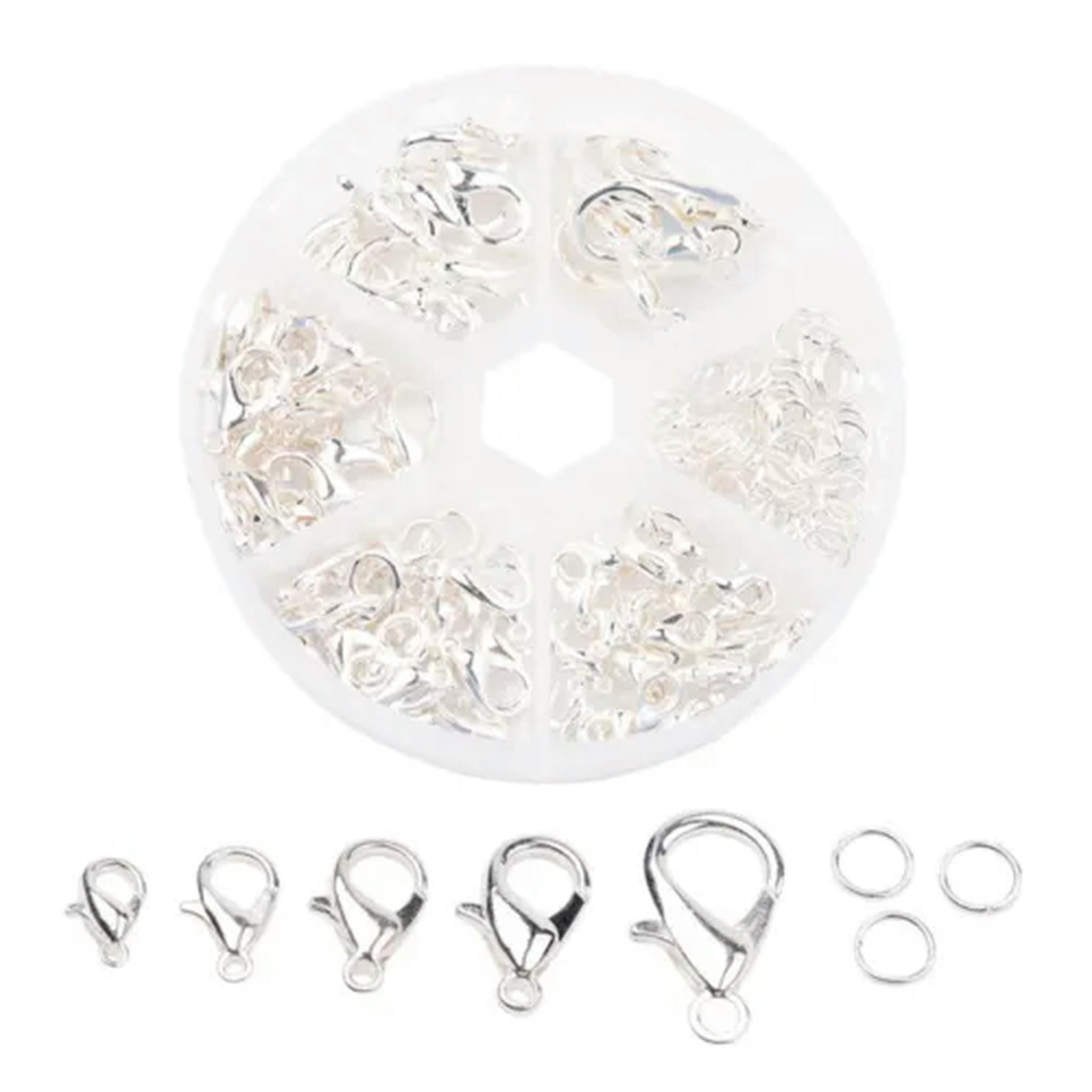 U8MO 1 Box Mixed Size Alloy Lobster Claw Clasps Closure Findings Kit ...
