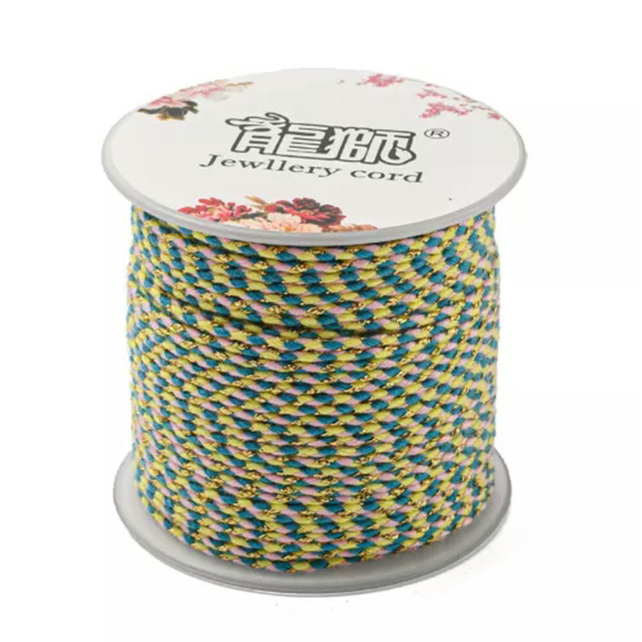 U8MO 1 Roll Handmade 4-Ply Polycotton Cord Macrame Cotton Rope with ...