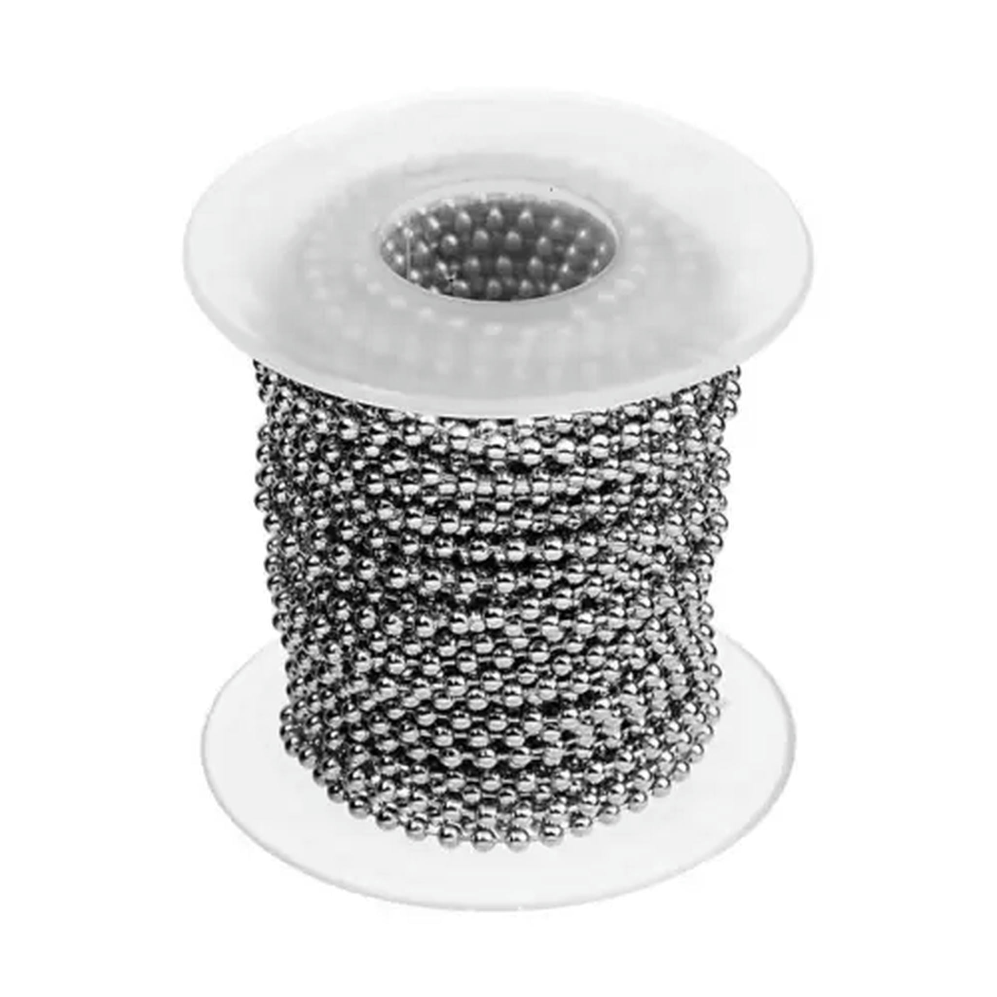 U8MO 10 Meters Stainless Steel 1mm~2.5mm Metal Ball Bead Chain for ...