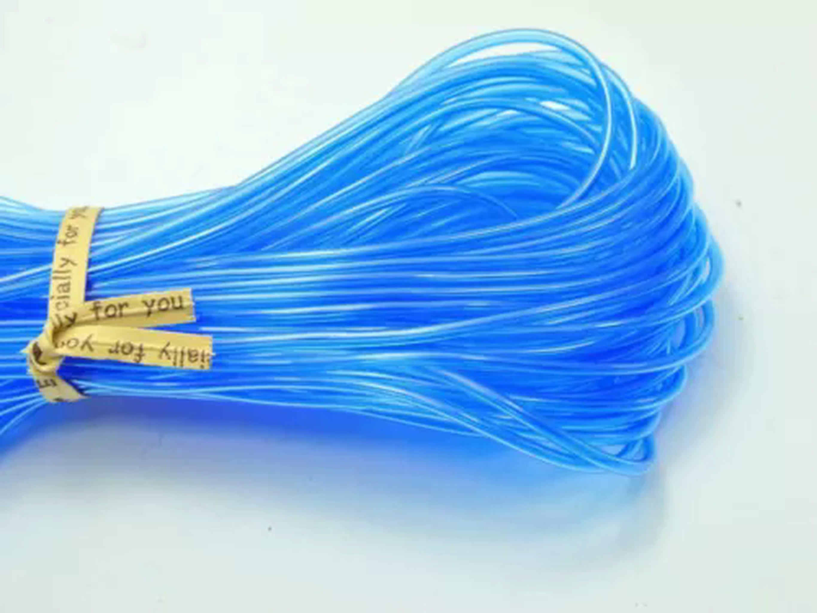 U8MO 10 Meters Transparent 2mm Hollow Tubing Jewelry Cord Cover Memory ...
