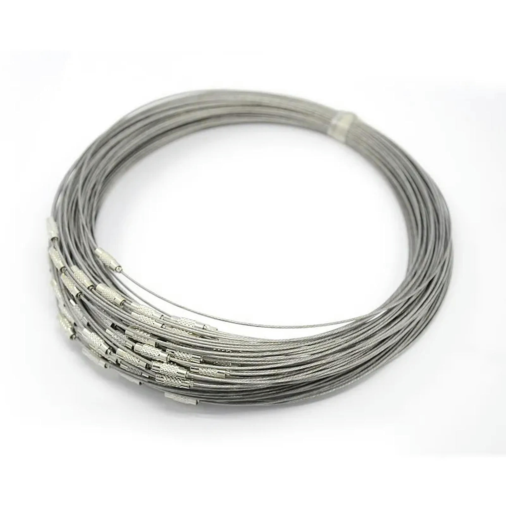 U8MO 10 Neck Wire Steel Neck Wire Choker Necklace Silver Choker ...