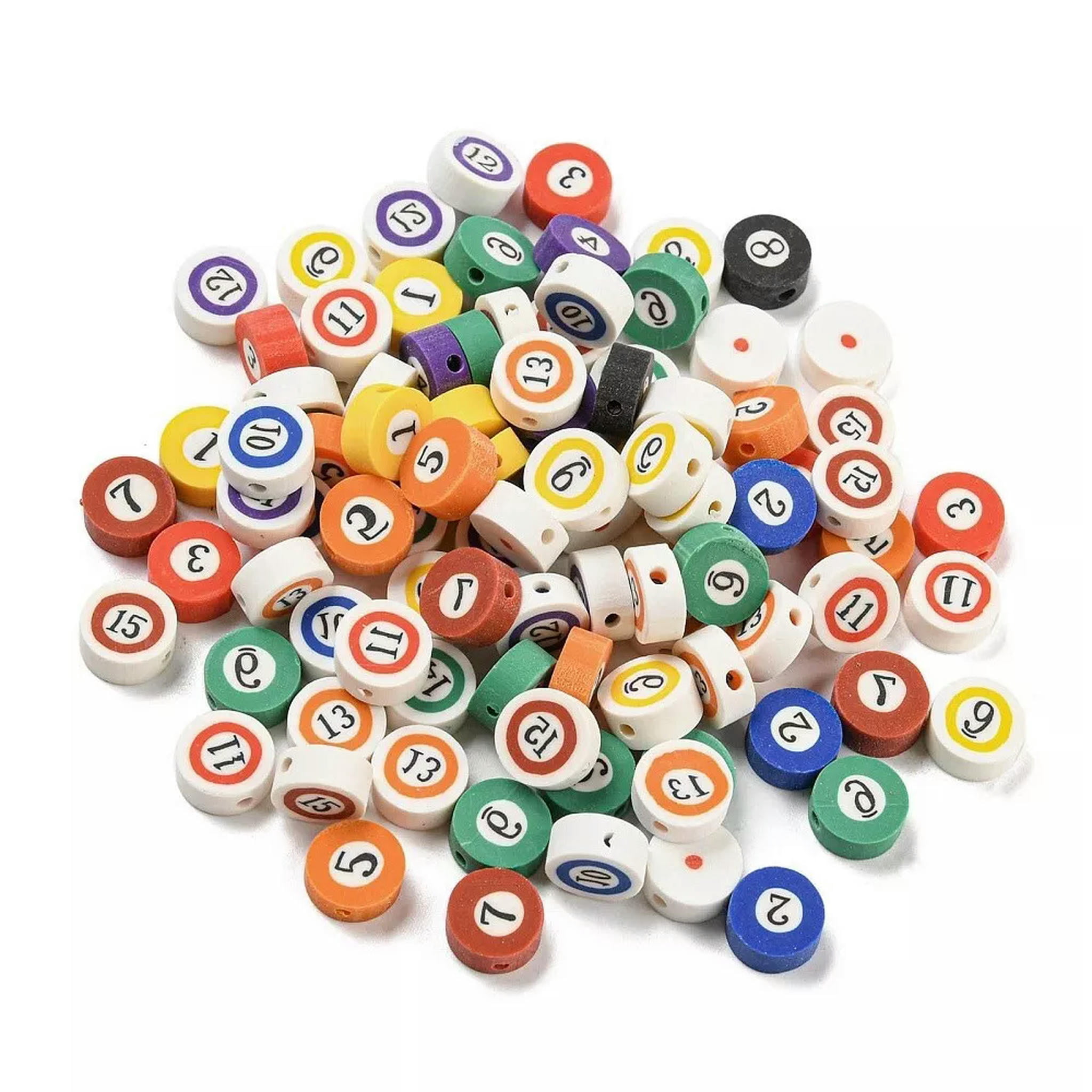 U8MO 10 Pool Ball Beads Black Billiards Mix Acrylic Pool Shooting ...