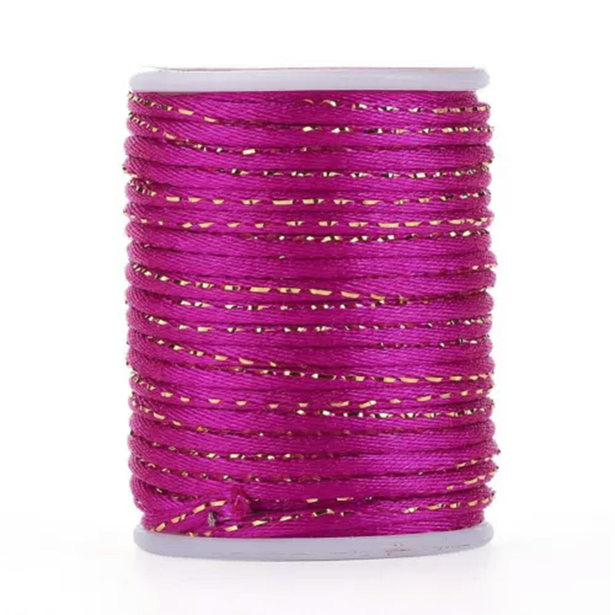 U8MO 10 Roll 1.5mm Polyester Cord Gold Metallic Cord For Jewelry Craft ...