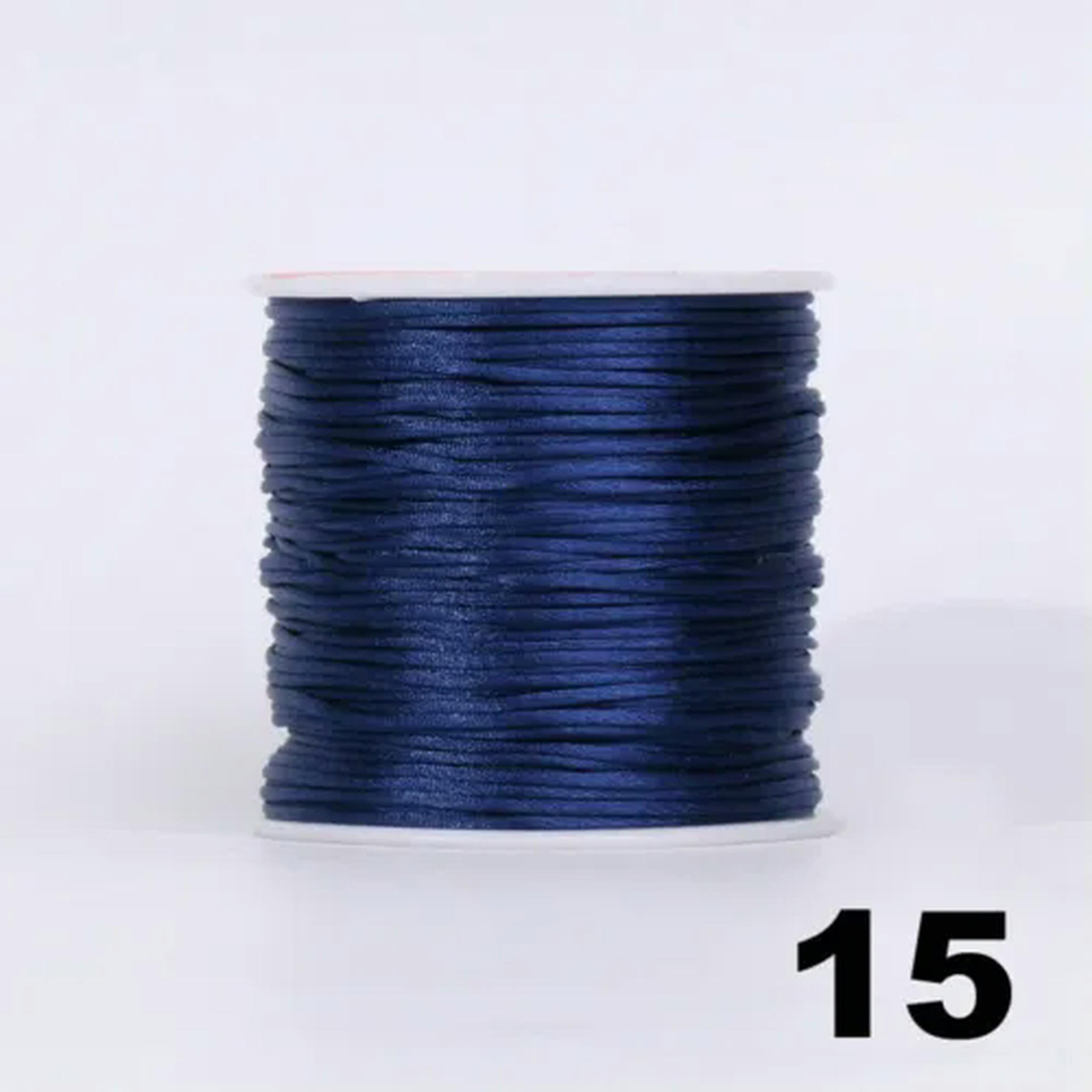 U8MO 10 Roll 1mm Braided Macrame Satin Silk Cord Chinese Knot Nylon ...