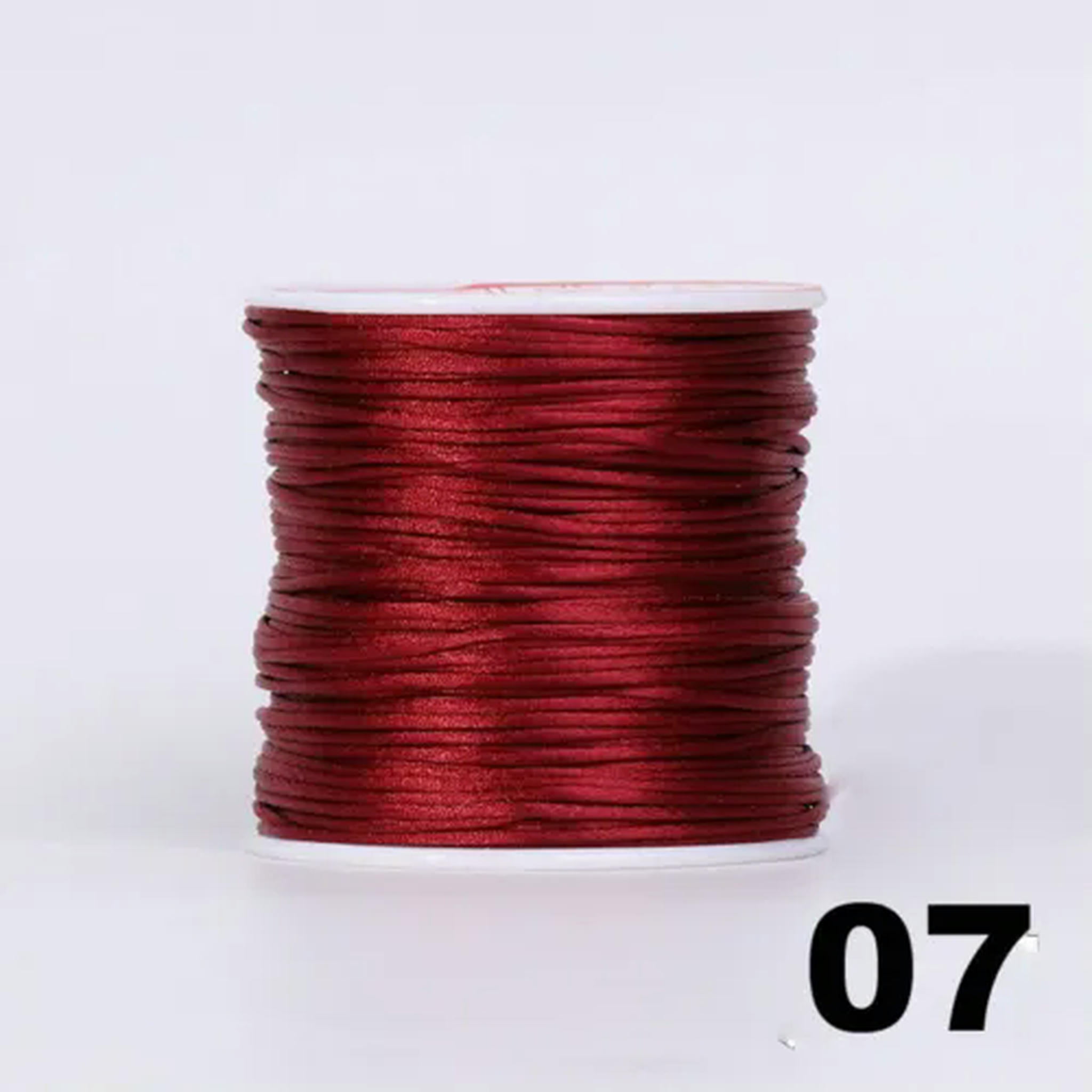 U8MO 10 Roll 1mm Braided Macrame Satin Silk Cord Chinese Knot Nylon ...