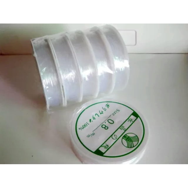 U8MO 10 Rolls Clear Crystal String Stretch Elastic Beading Cord Thread ...