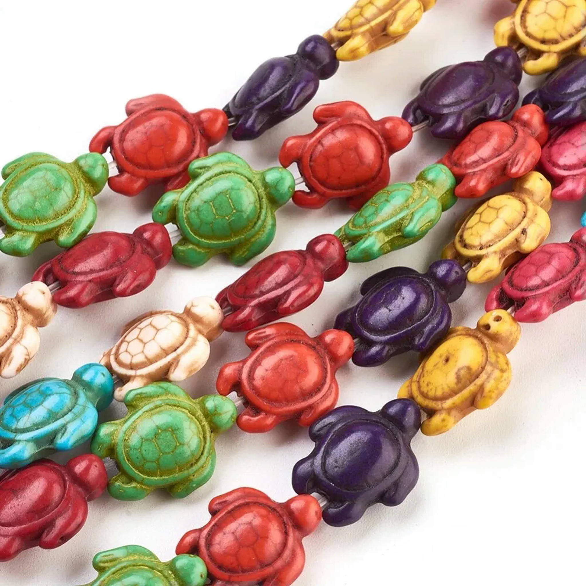 U8MO 10 Sea Turtle Beads 19mm Large Spacers Ocean Nautical Jewelry ...