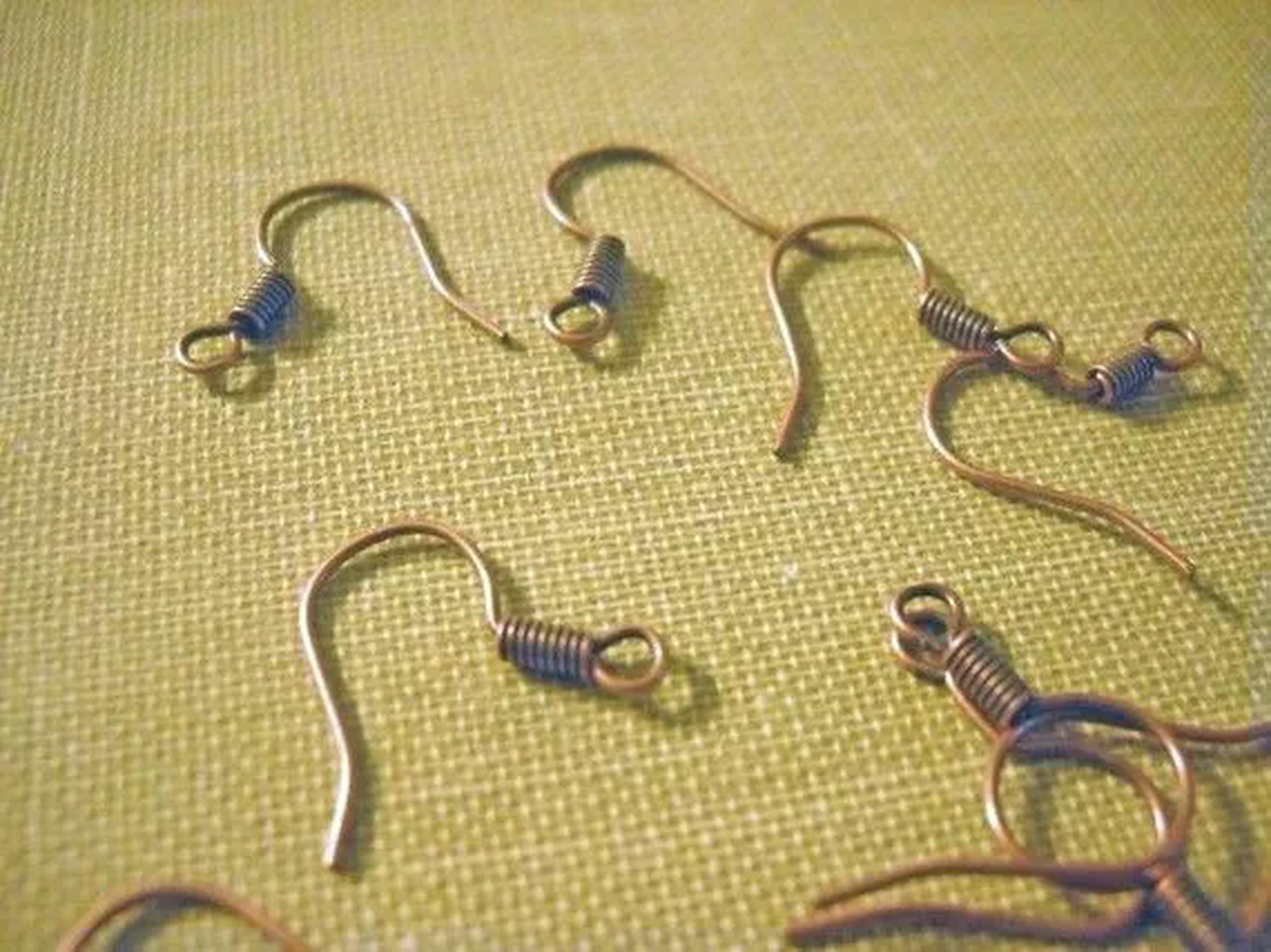 U8MO 100 Copper Ear Wires Antiqued Copper Findings Earring Hooks Bulk ...
