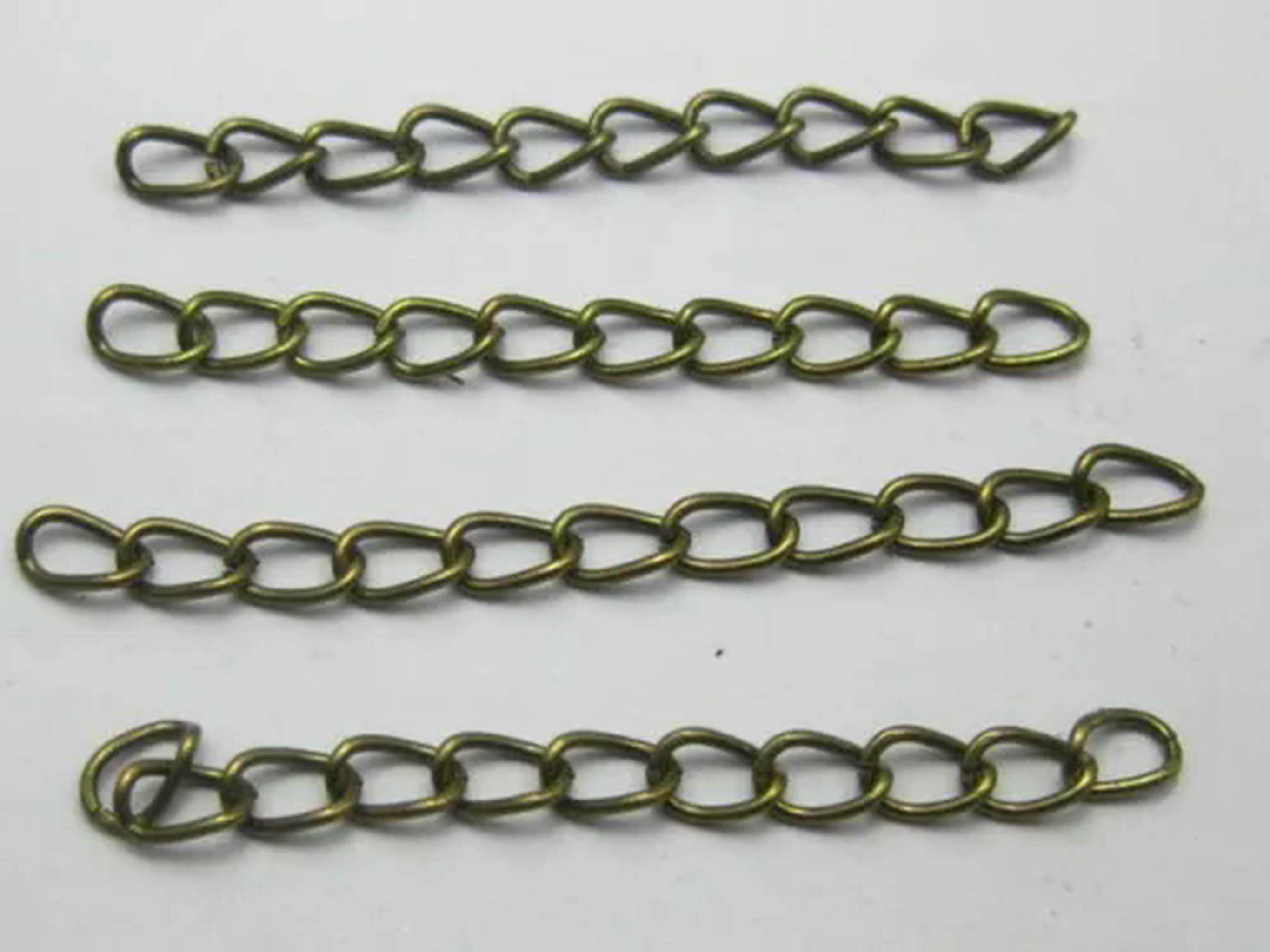 U8MO 100 Extended Jewelry Chains Tail Extender Chain 50mm Pick Your ...