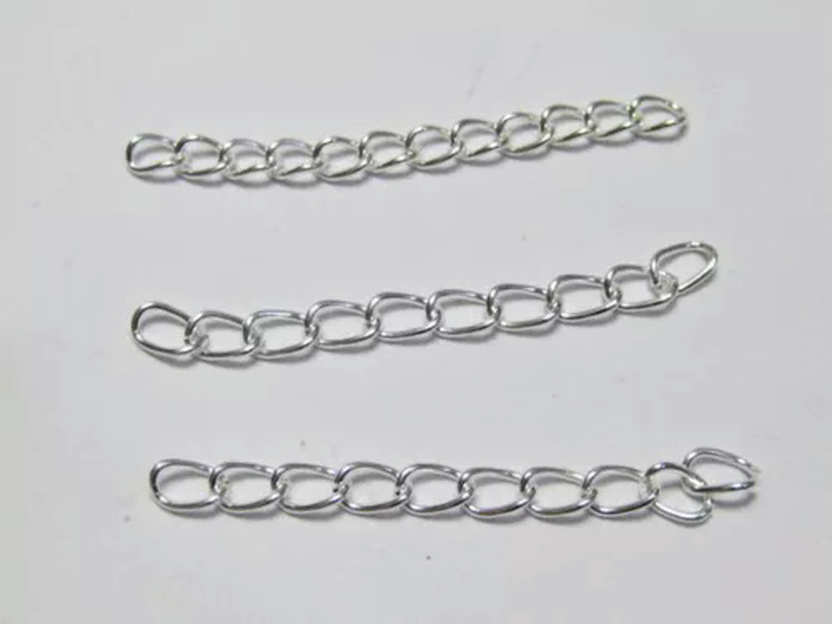 U8MO 100 Extended Jewelry Chains Tail Extender Chain 50mm Pick Your ...