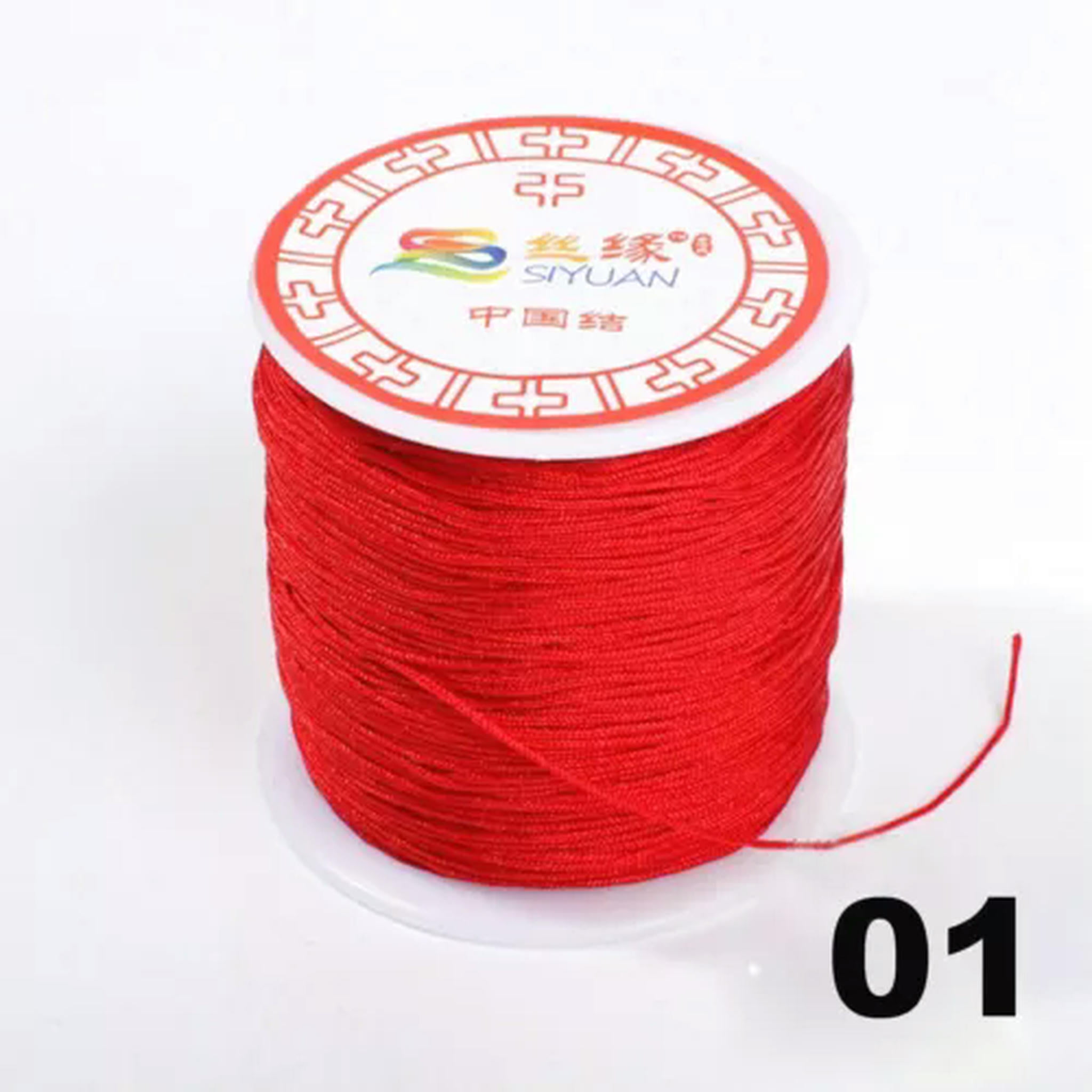 U8MO 100 Meters Nylon String Chinese Knotting Thread 0.8mm Braid ...