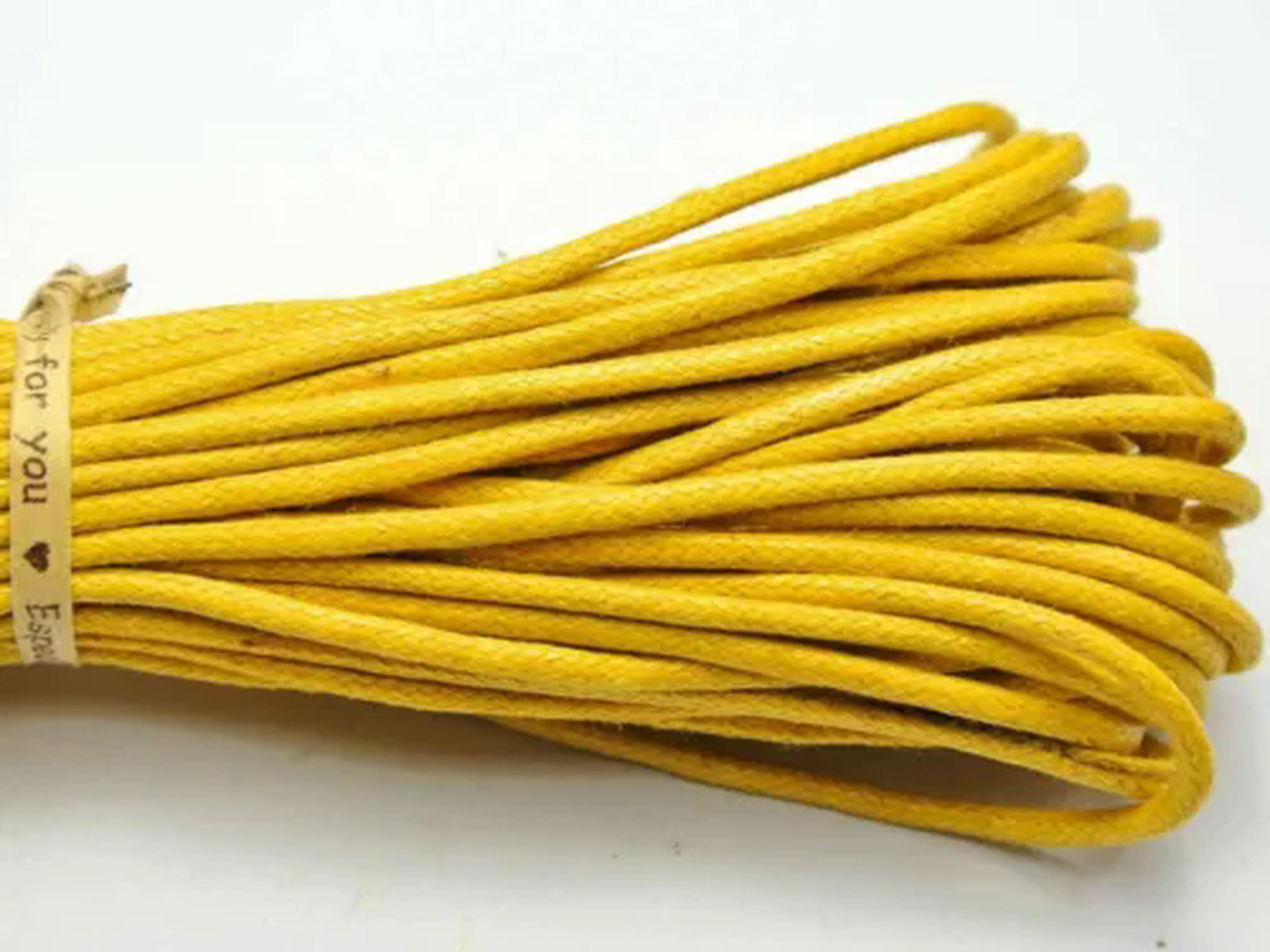 U8MO 100 Meters Waxed Cotton Beading Cord Thread 2mm Jewelry Making ...