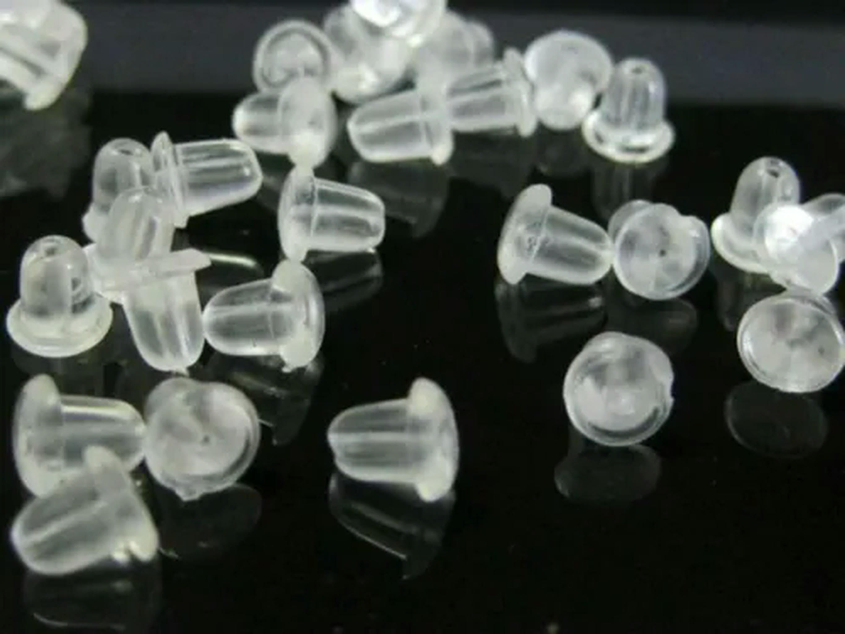 U8MO 1000 Rubber Earring Safety Back Stoppers Ear Post Nut Bullet ...