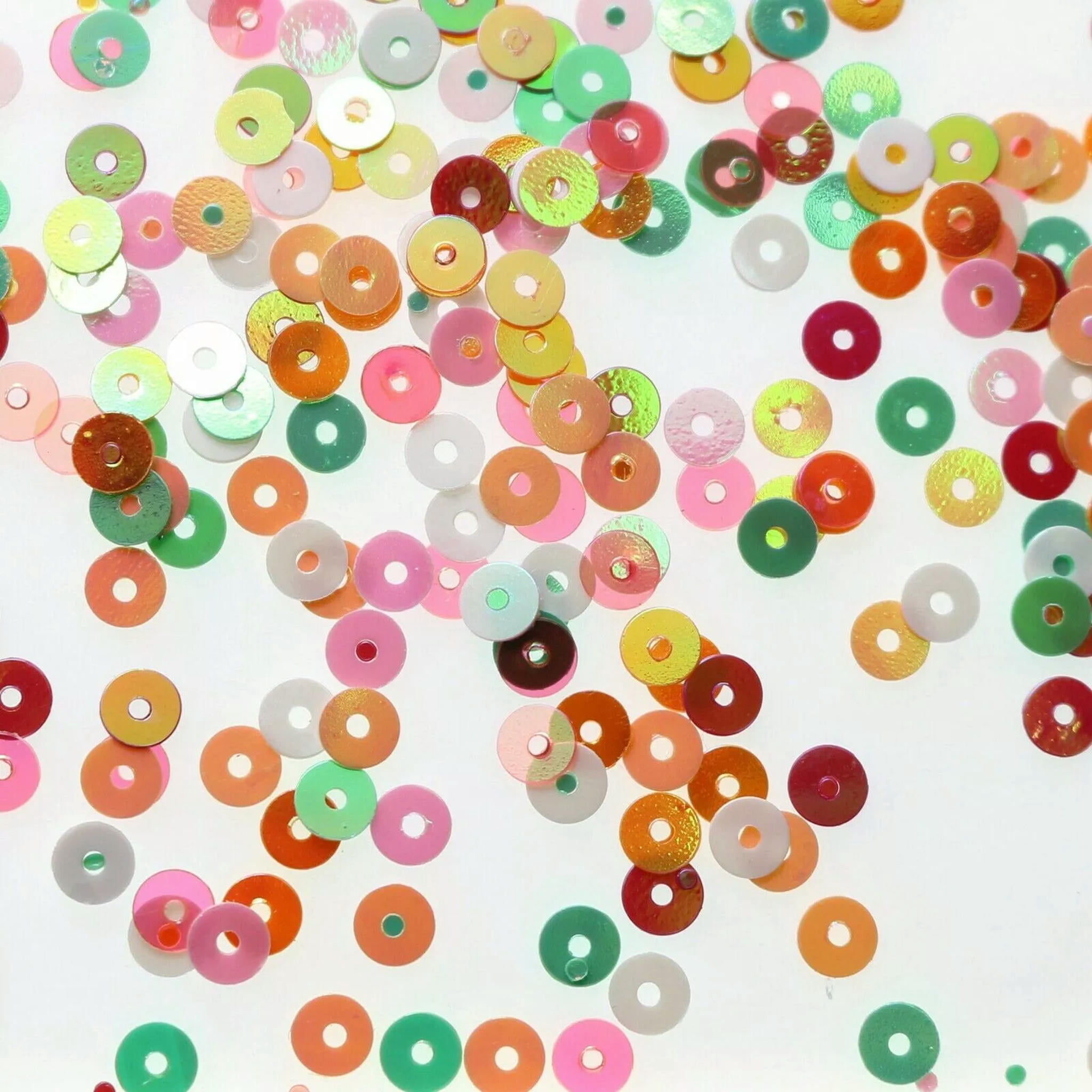 U8MO 10000pcs Mixed Pastel Color 4mm Flat Round loose sequins ...