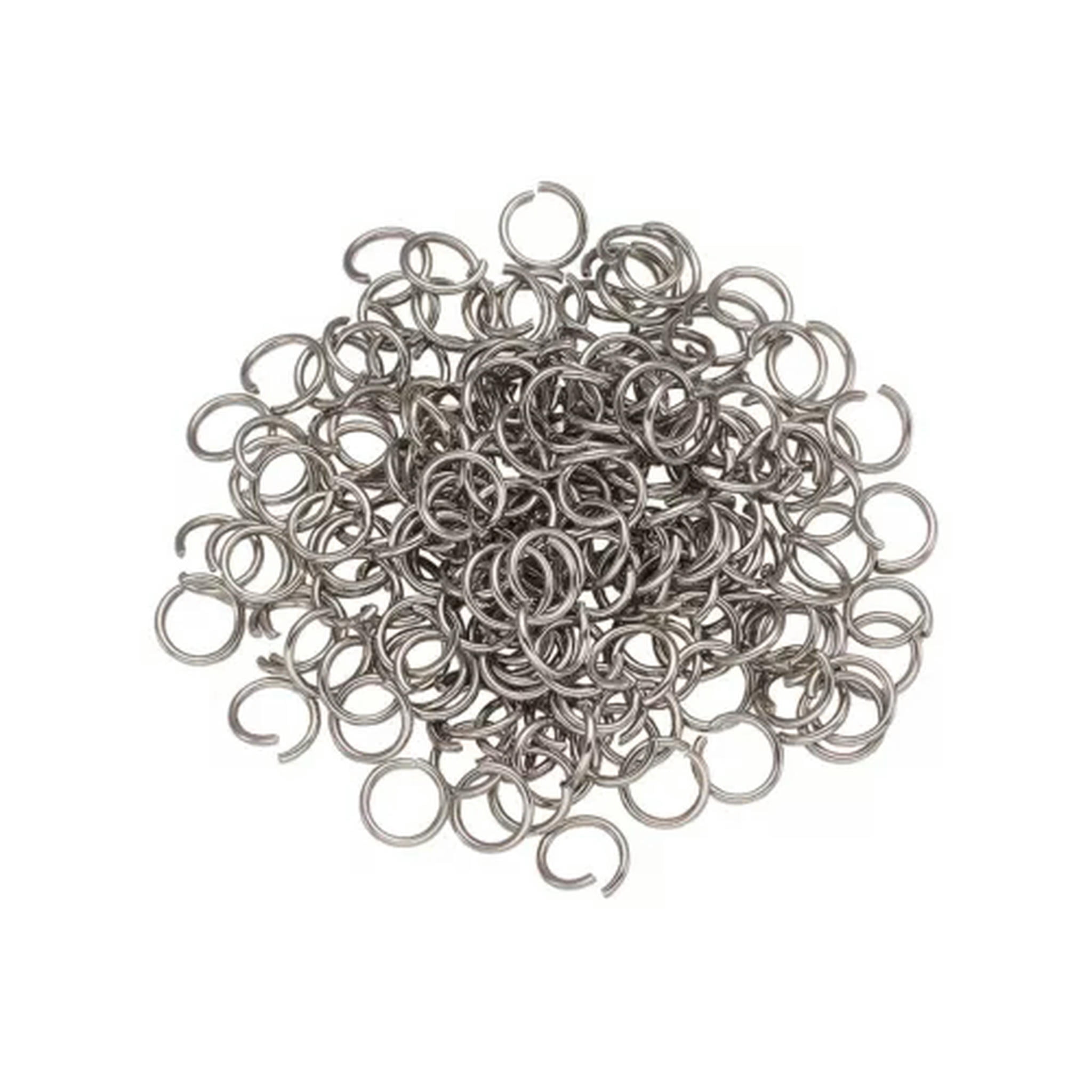 U8MO 1000pcs Standard 304 Stainless Steel Open Jump Rings Unsoldered ...