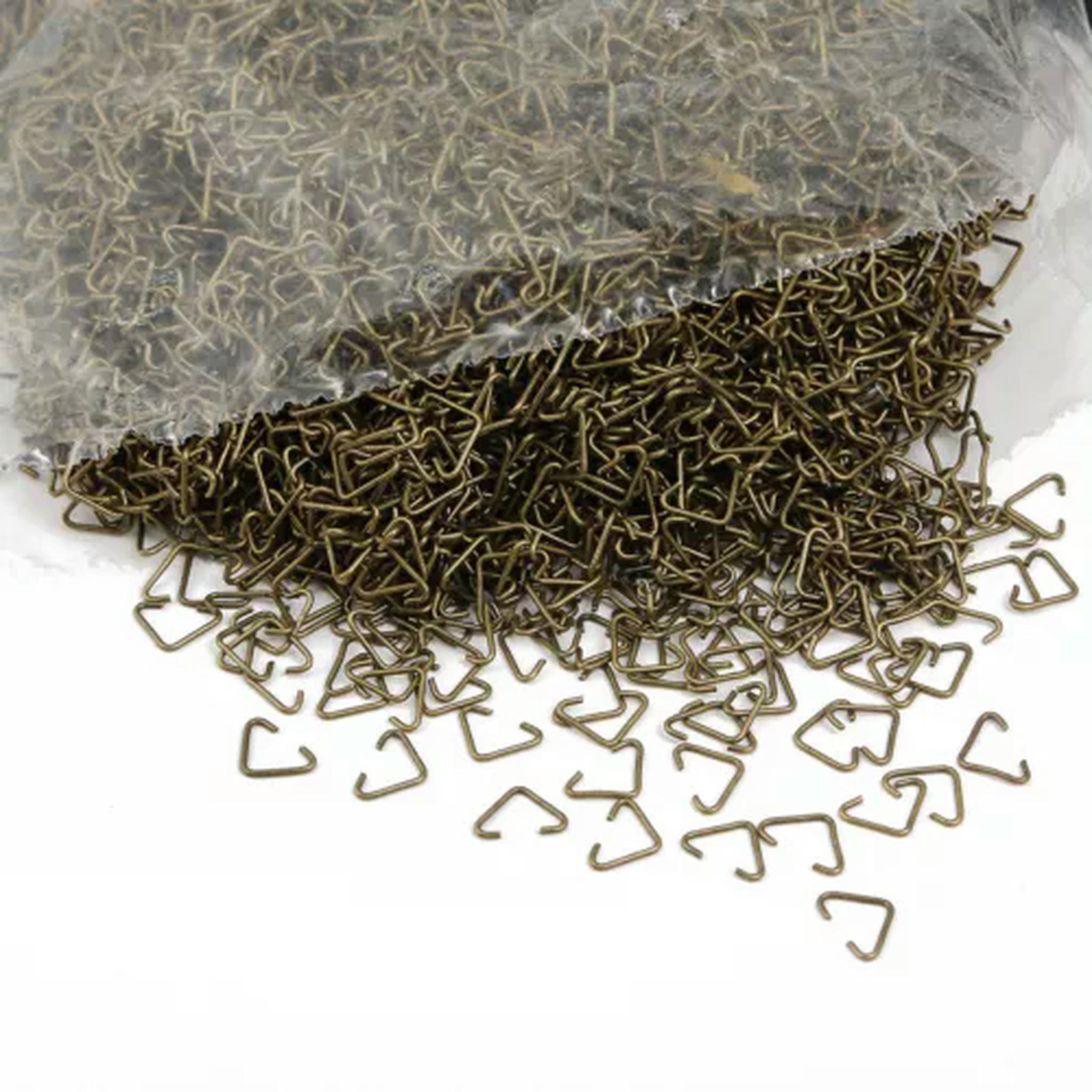 U8MO 100pcs Triangle Jump Ring Bails Metal Split Rings Connectors For ...