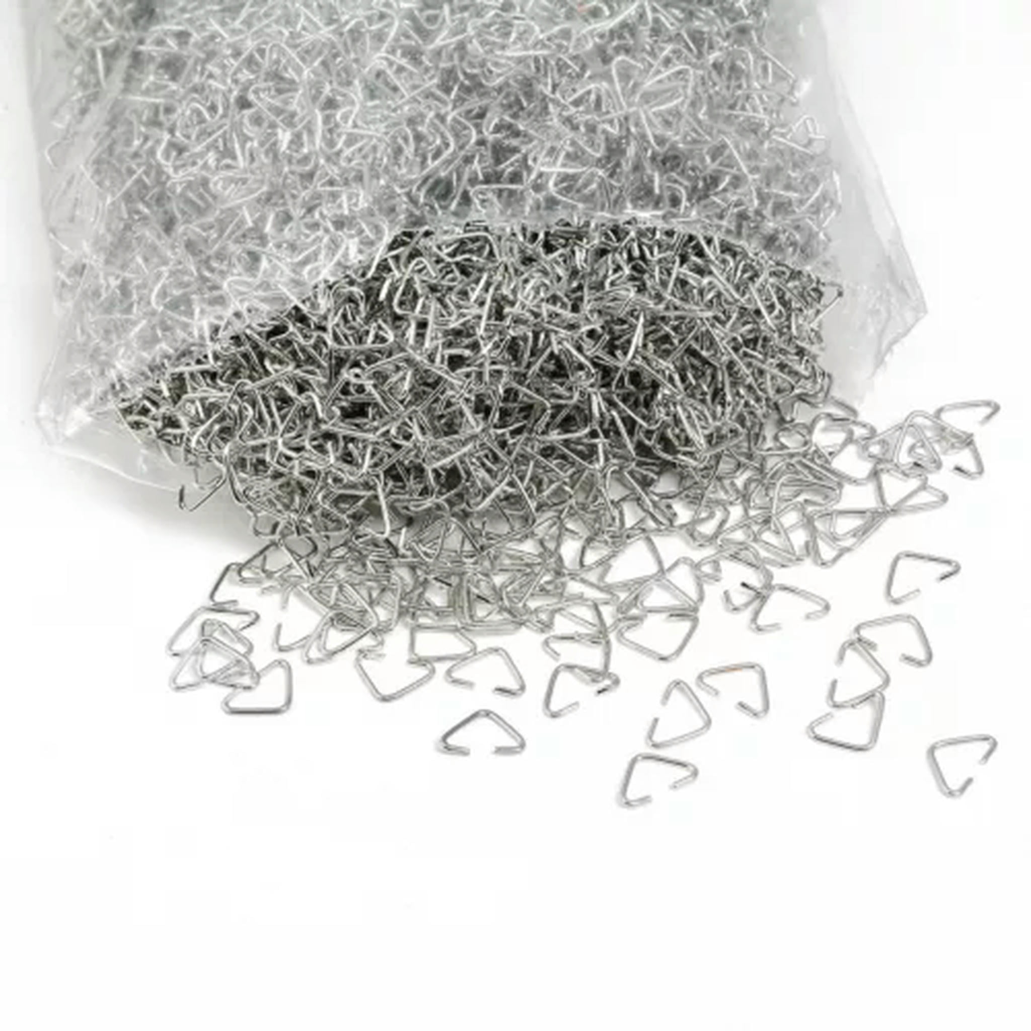 U8MO 100pcs Triangle Jump Ring Bails Metal Split Rings Connectors For ...