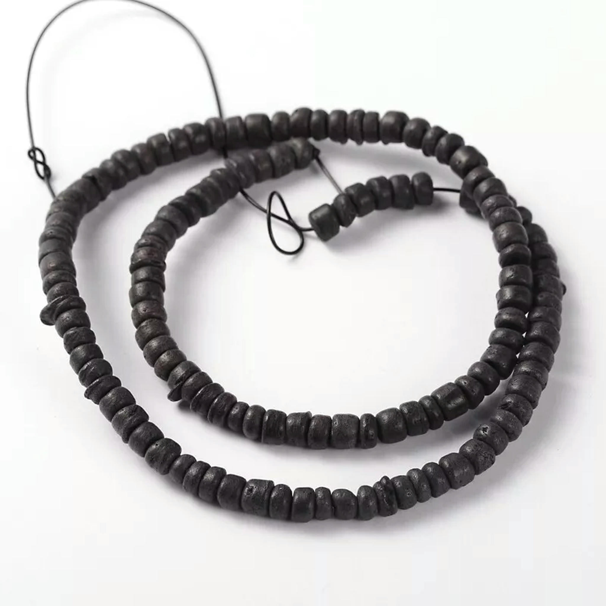 U8MO 10Strands Natural Coconut Column Bead Strands Black For Jewelry ...
