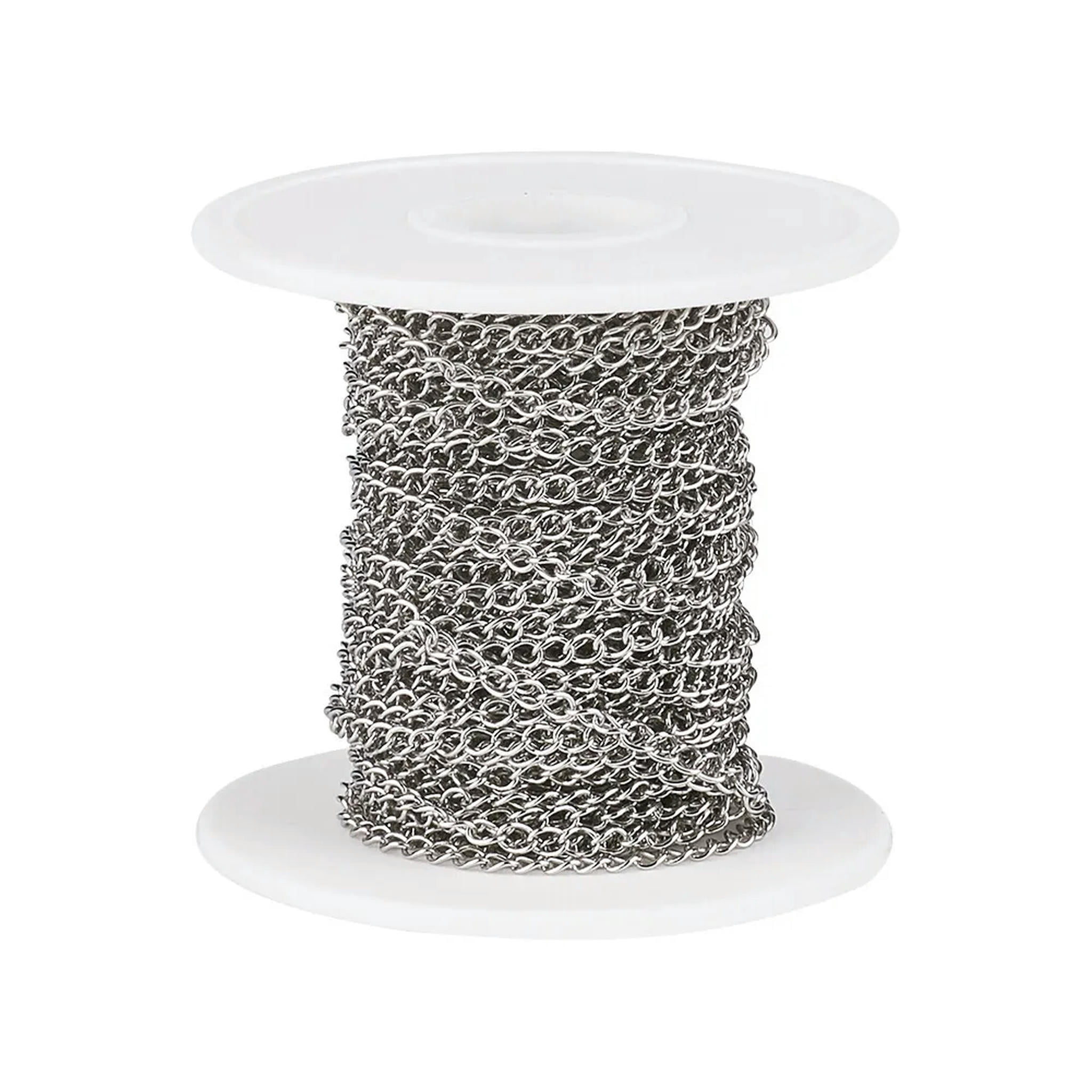U8MO 10m/roll 304 Stainless Steel Soldered Twisted Chains Curb Chains ...
