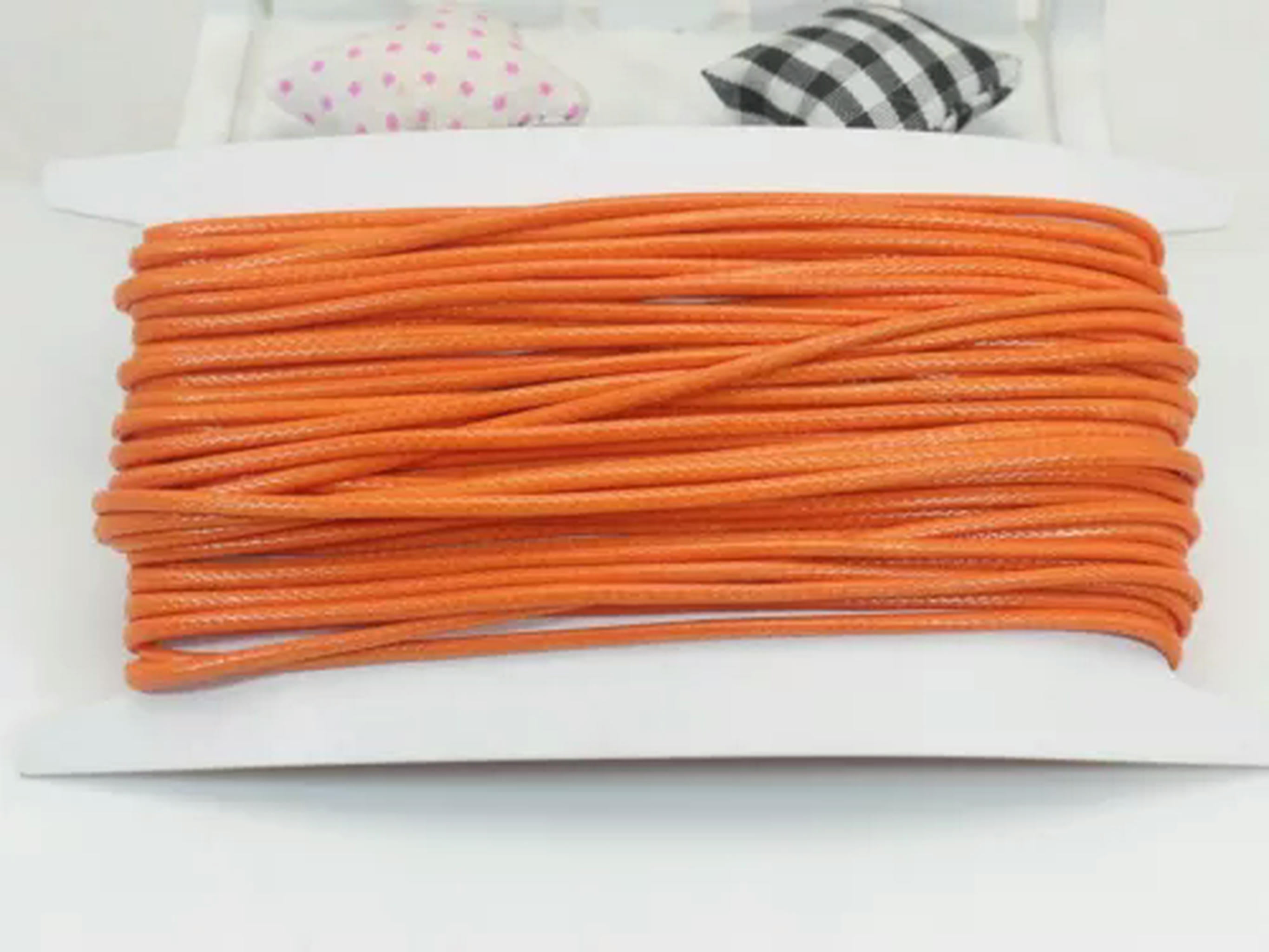 U8MO 11 Yards Korean Waxed Cord String Thread Round 2mm for Bracelet ...