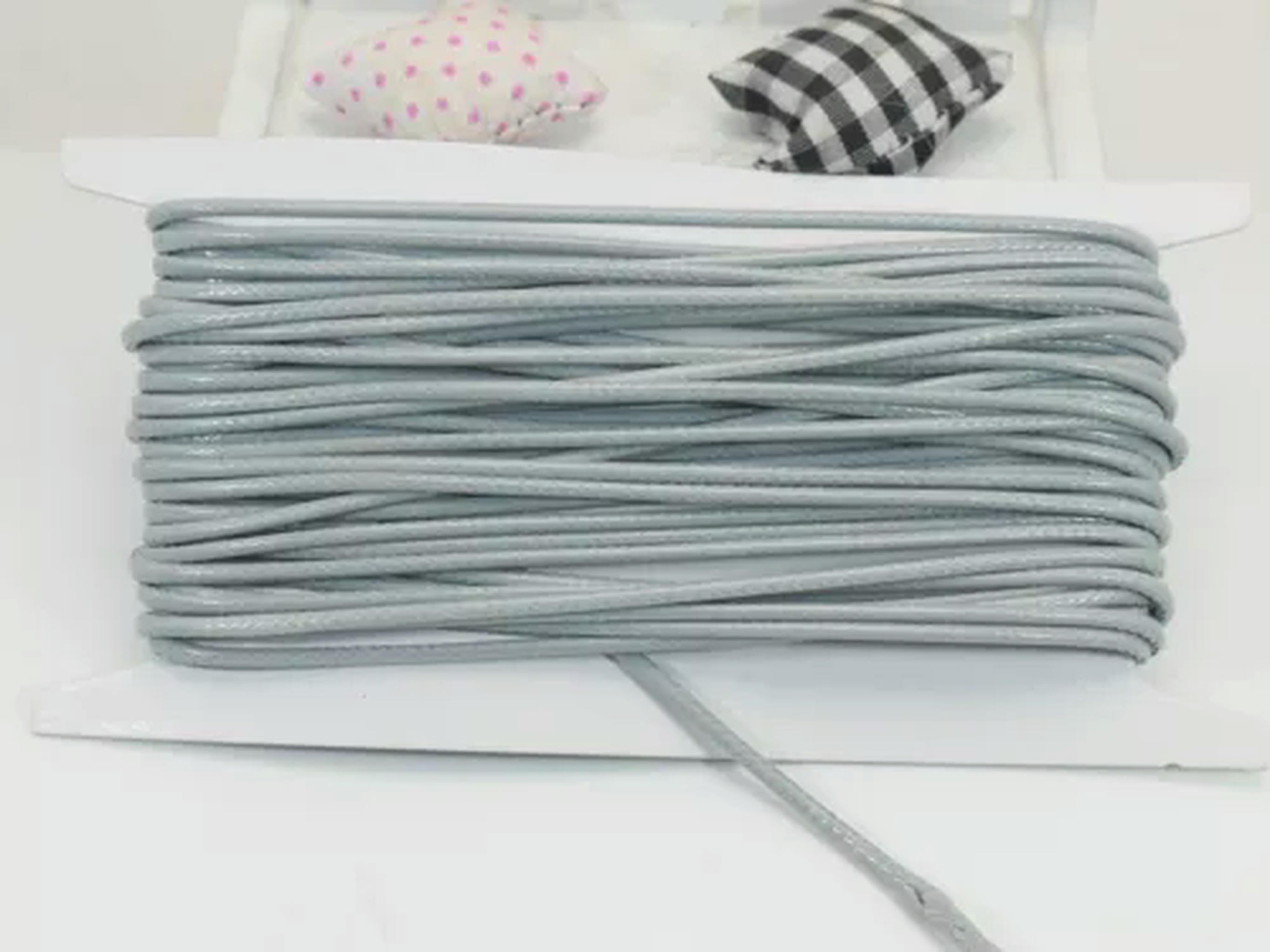 U8MO 11 Yards Korean Waxed Cord String Thread Round 2mm for Bracelet ...