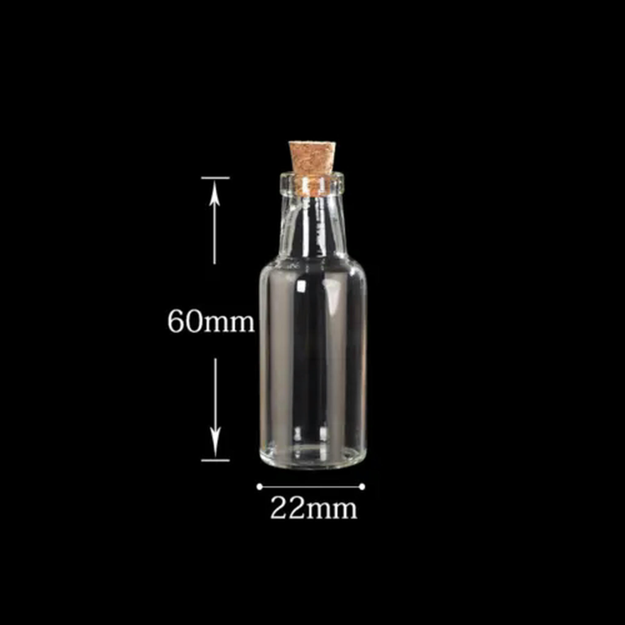 U8MO 12ml~35ml Mini Beer Bottles Cork Stopper Glass Vial Jars ...