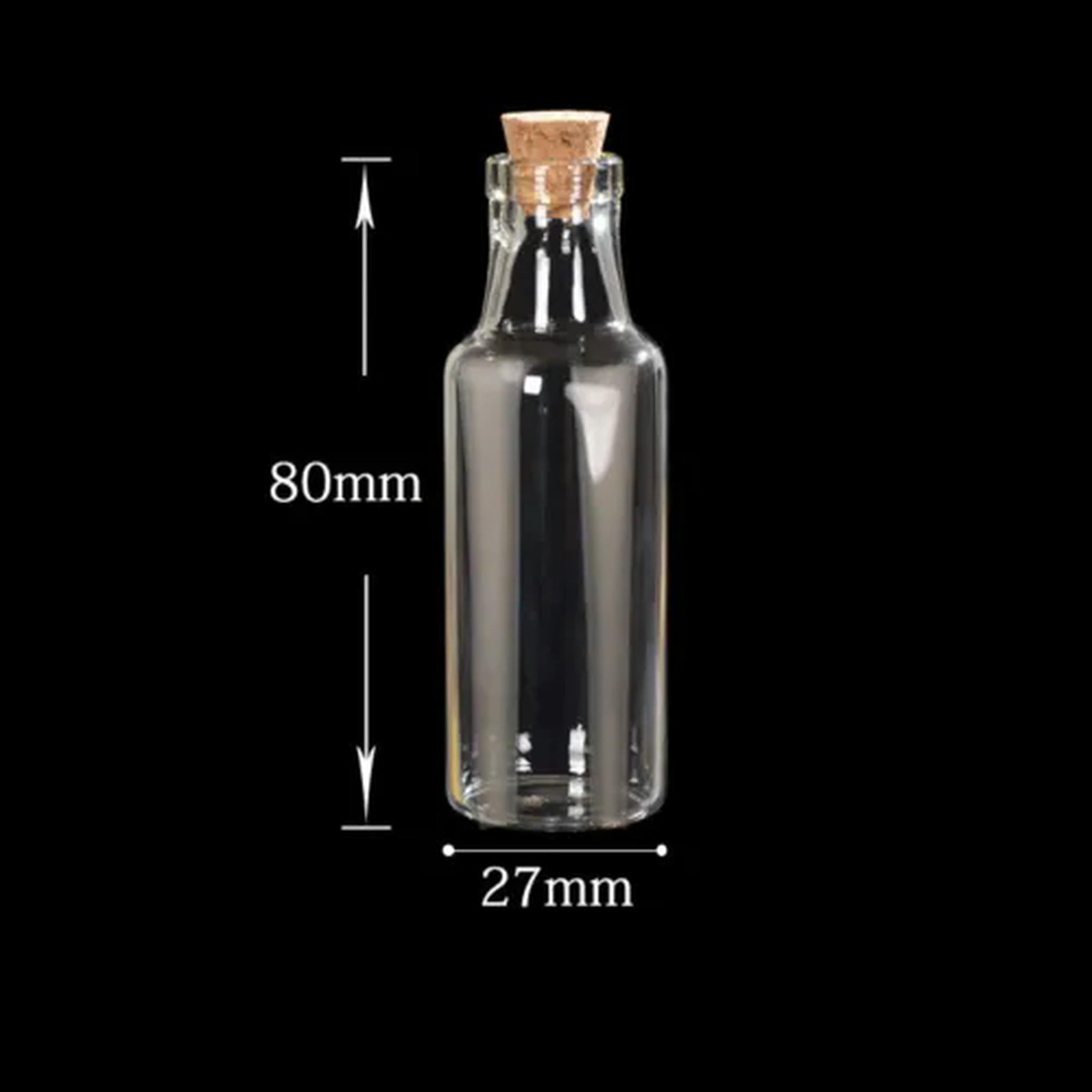 U8MO 12ml~35ml Mini Beer Bottles Cork Stopper Glass Vial Jars ...