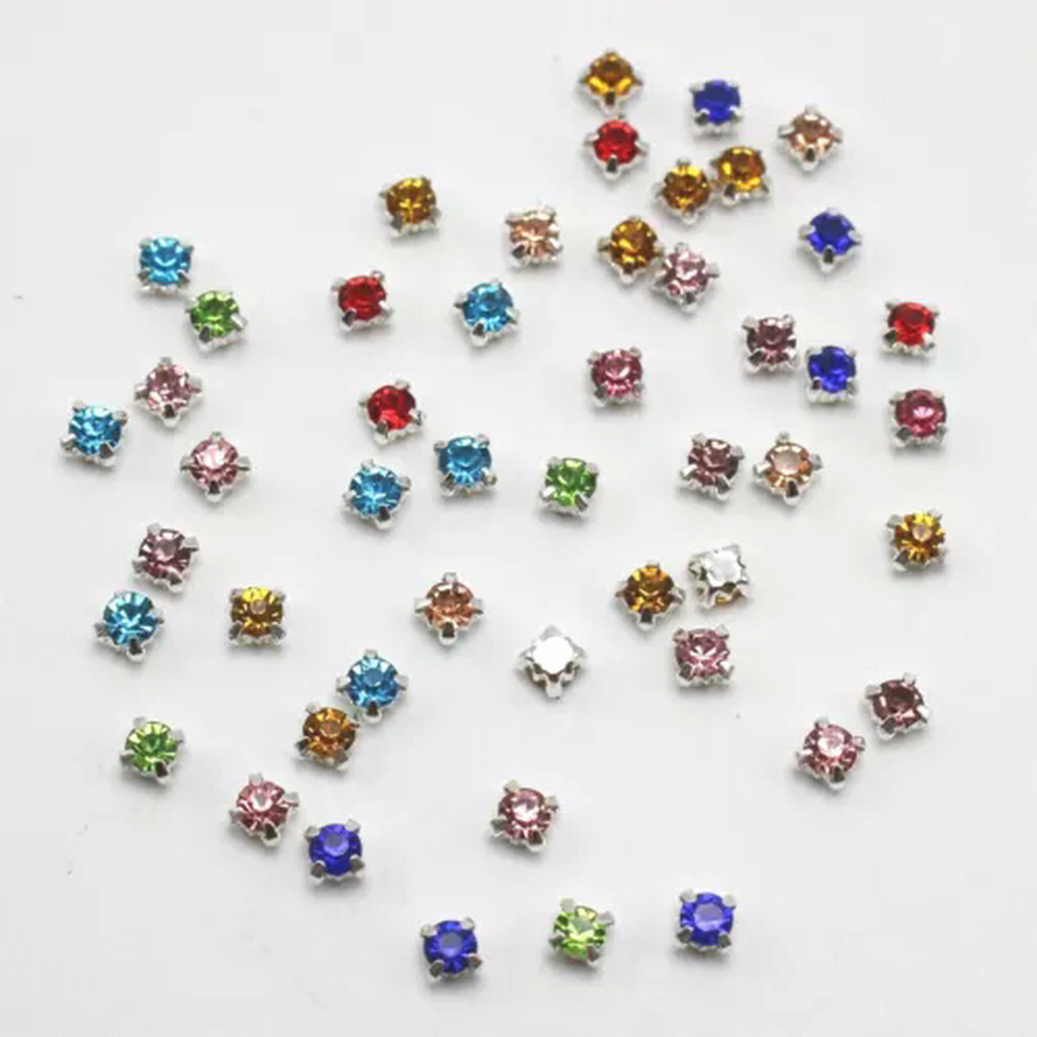 U8MO 1440 Crystal Glass Rose Montees Rhinestone Gems 4mm SS16 Sew on ...