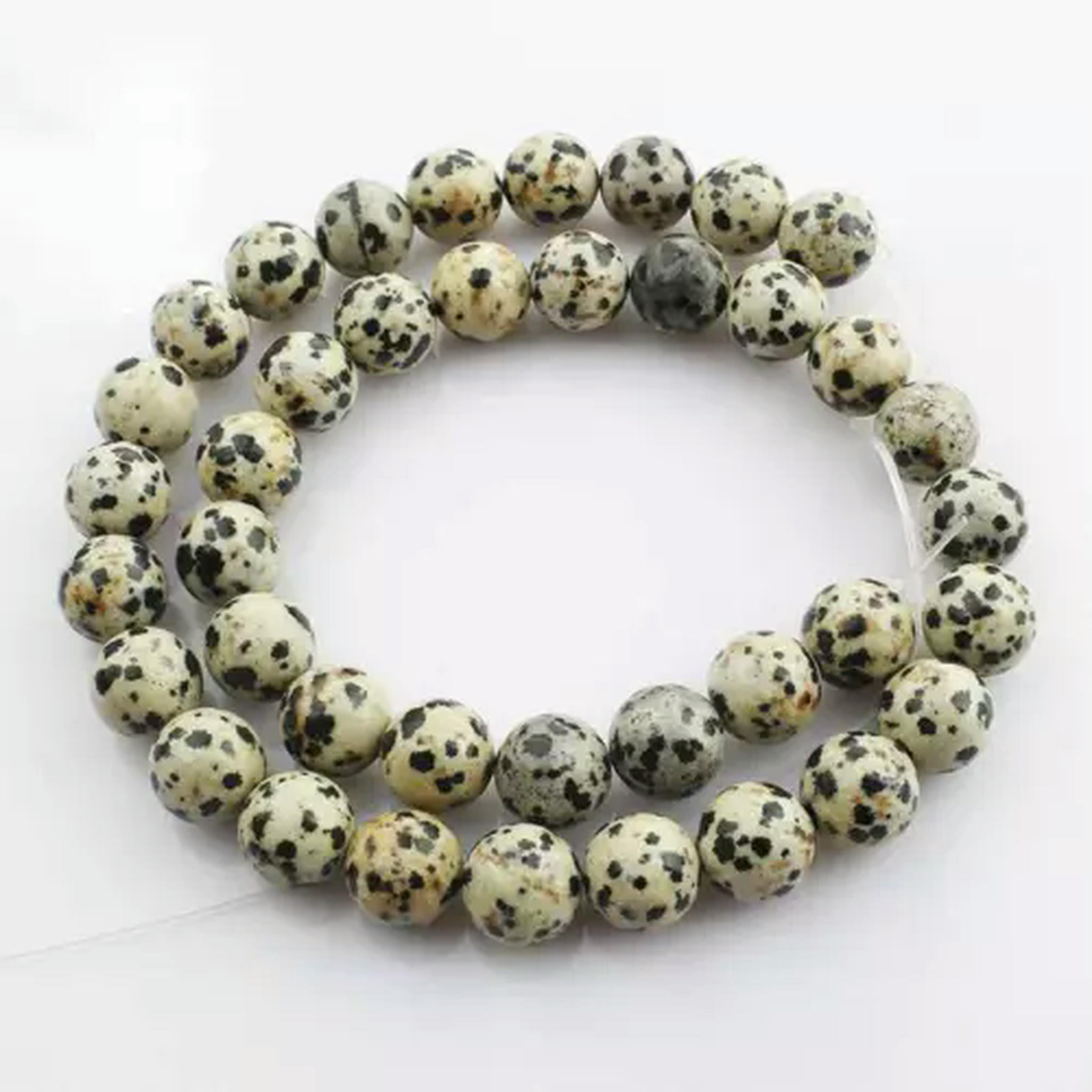 U8MO 15" Strand Natural Spots Stone Gemstone Beads lot 4mm 6mm 8mm 10mm ...