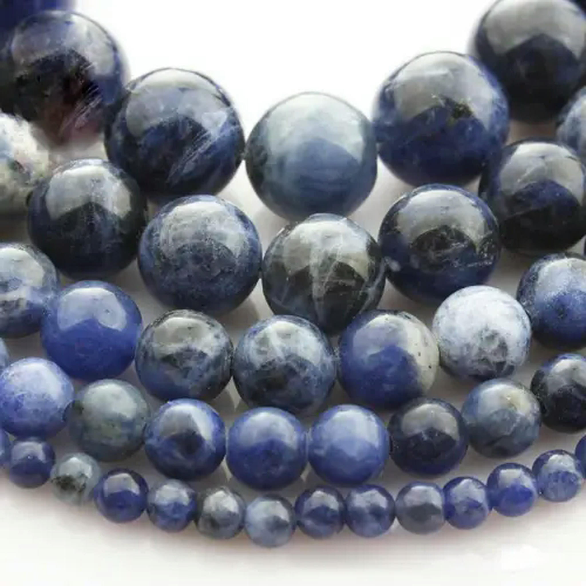 U8MO 15" Strand Natural Stone Rock Gemstone Round Beads 4mm 6mm 8mm ...