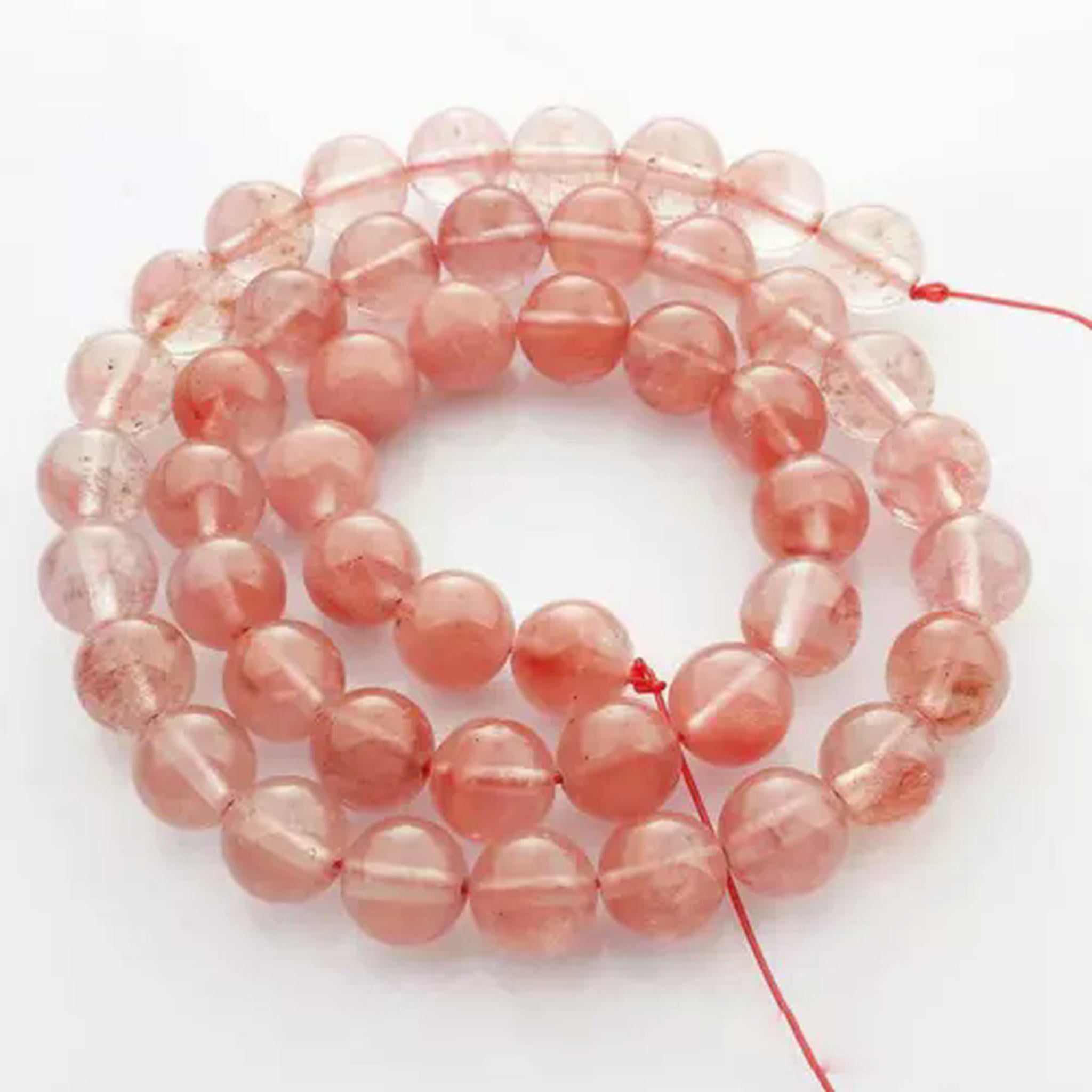 U8MO 15" Strand Natural Watermelon Crystal Stone Gemstone Beads 4mm 6mm ...
