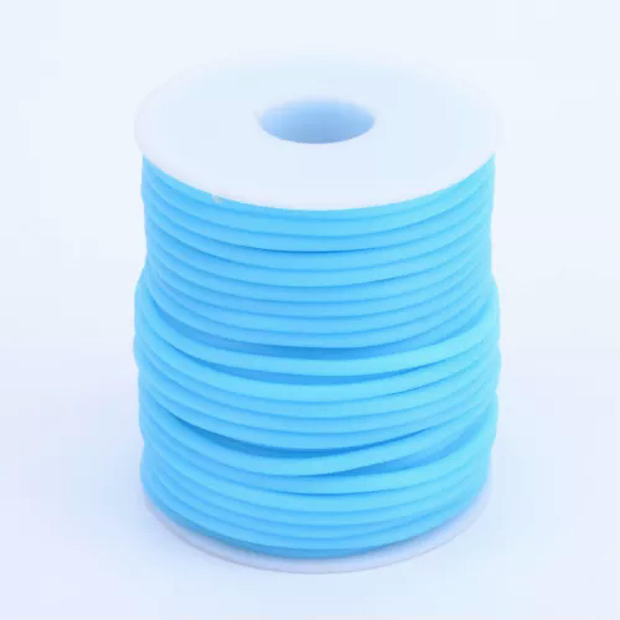 U8MO 15m/Roll Hollow Pipe PVC Tubular Synthetic Rubber Cord Wrapped ...