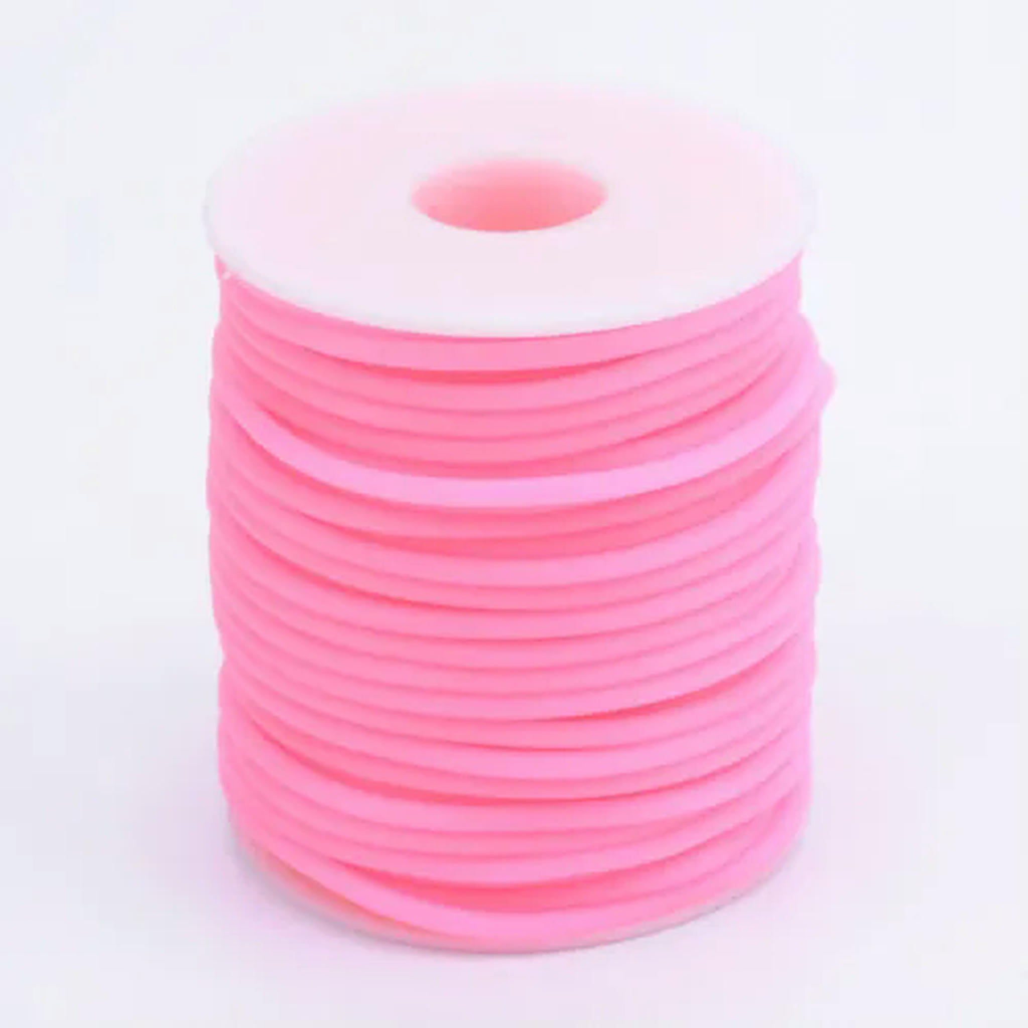 U8MO 15m/Roll Hollow Pipe PVC Tubular Synthetic Rubber Cord Wrapped ...