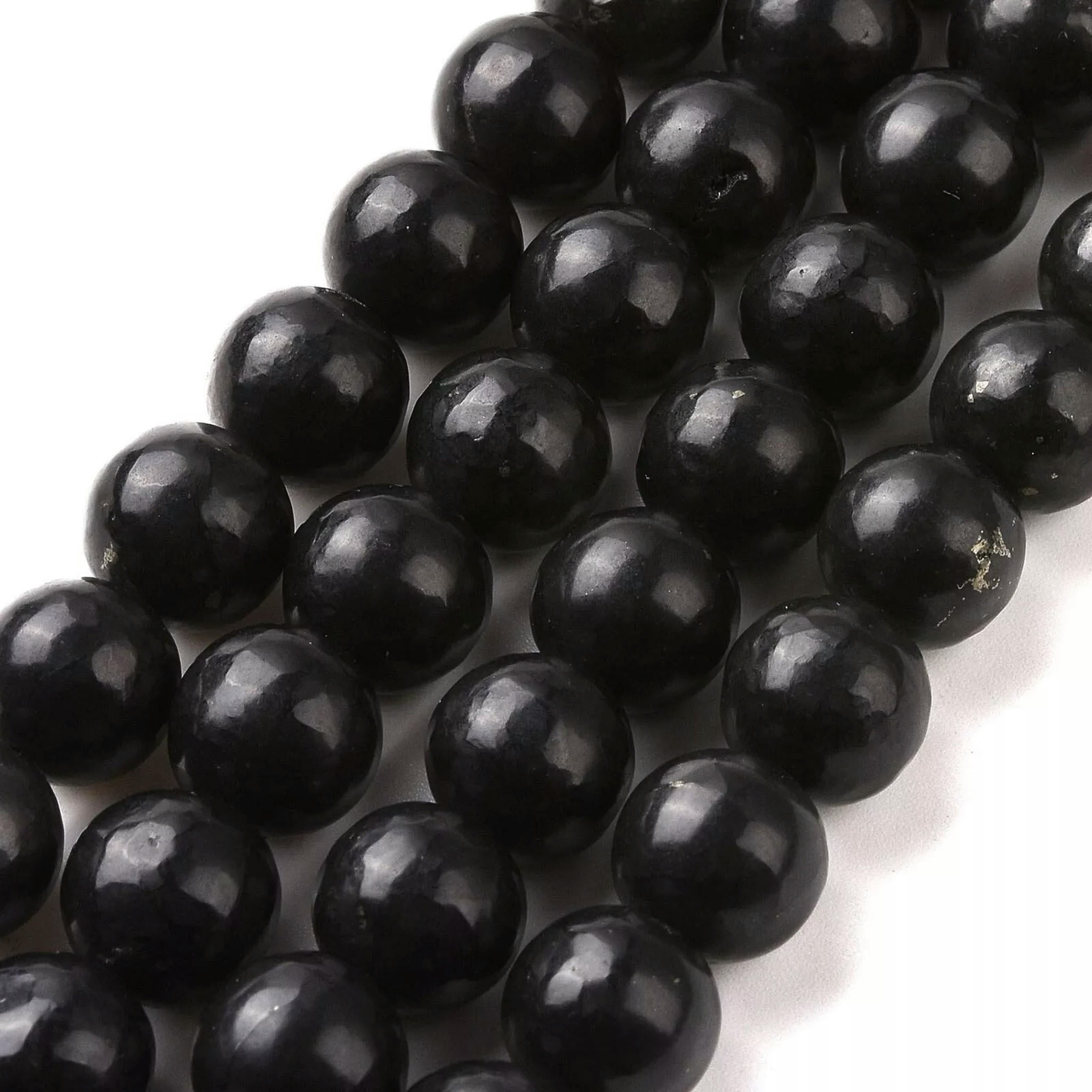 U8MO 2 Strands 8mm Round Natural Shungite Beads Strands Jewelry Making ...