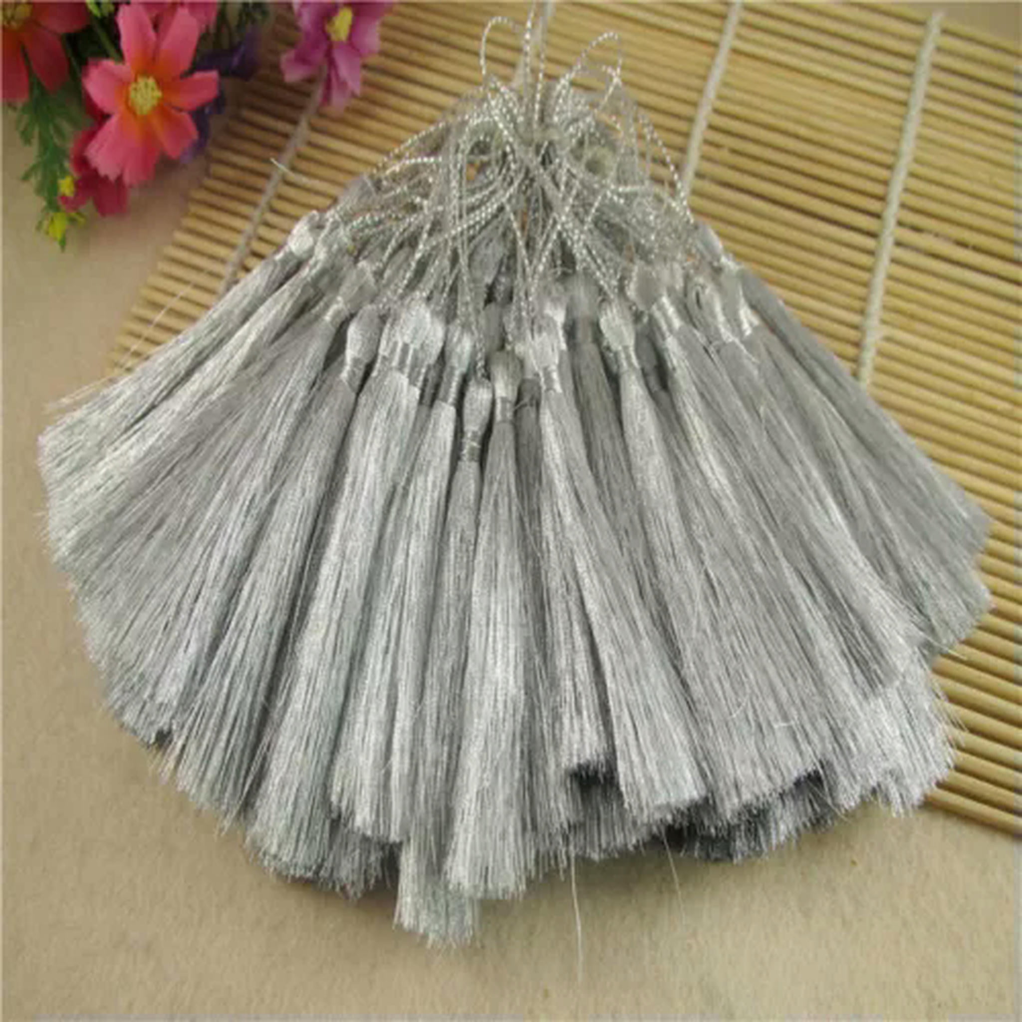 U8MO 20/50pc golden silver DIY Tassel Pendants Trim Crafts for jewelry ...