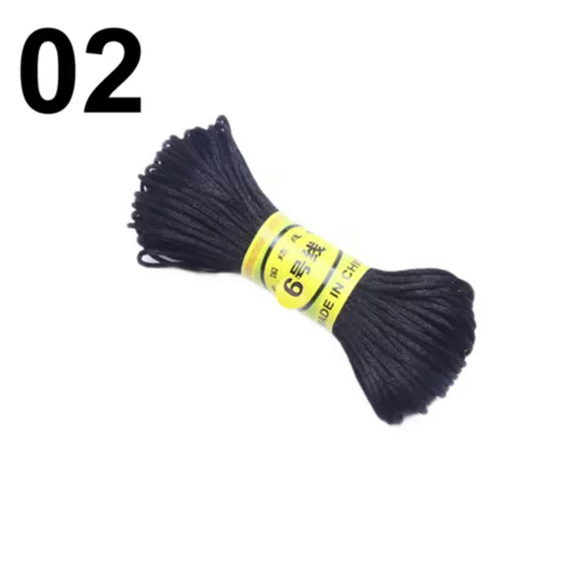 U8MO 20 Meter 2mm Braided Macrame Satin Silk Cord Chinese Knot Nylon ...