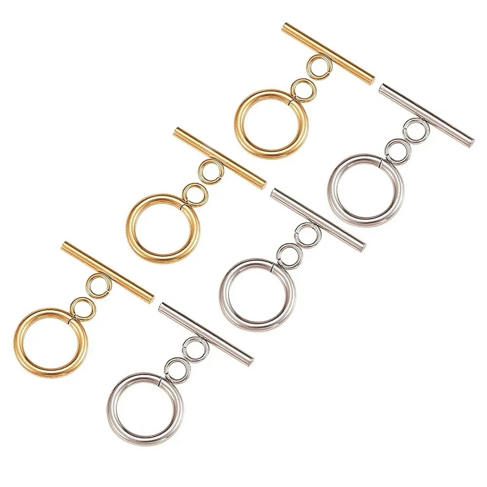 U8MO 20 Sets Necklace Toggle Clasps Closure Buckle for Jewelry Making ...