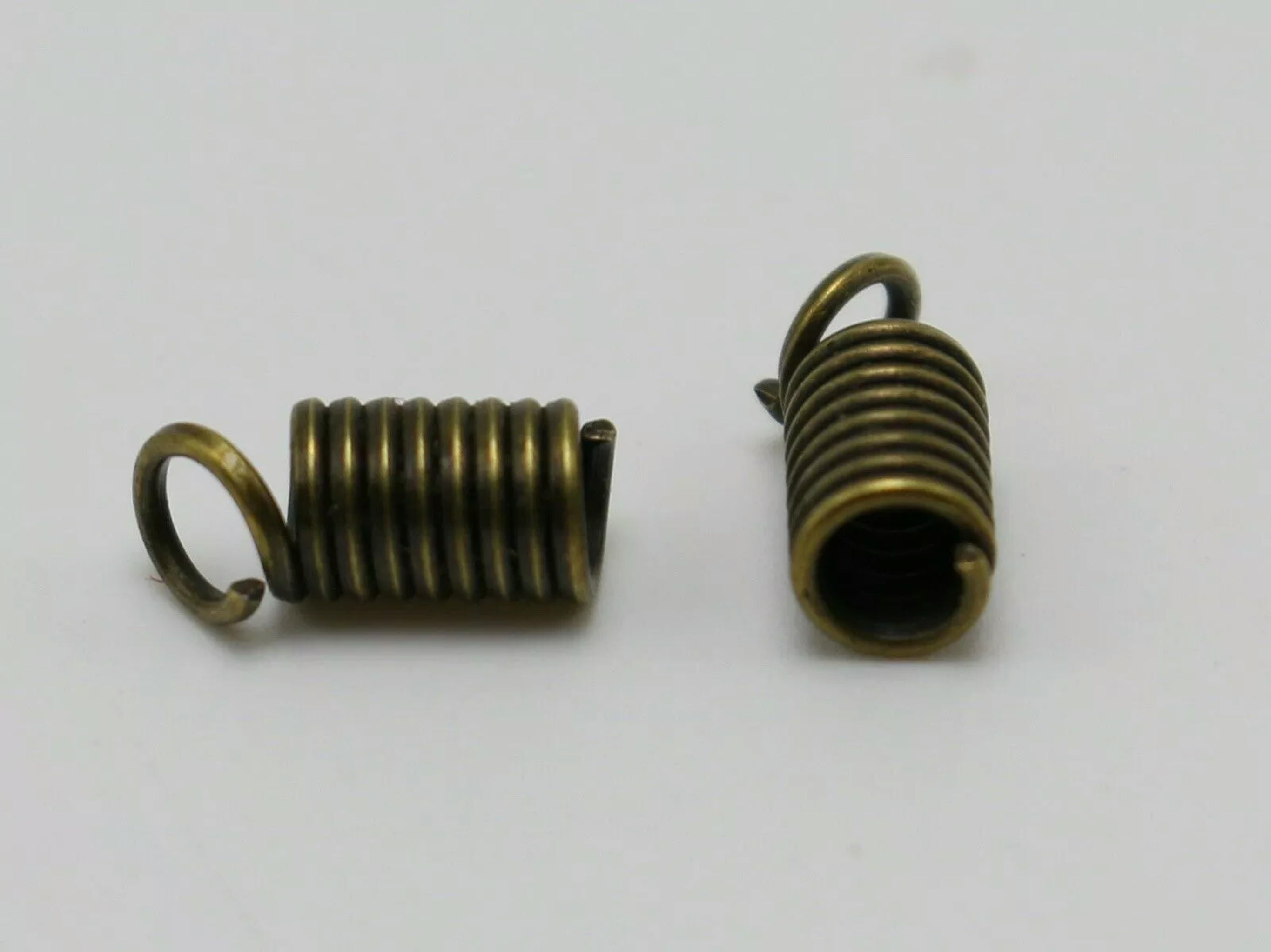 U8MO 200 Bronze Tone Coil End Crimp Beads Fasteners Connector 4.5X8mm ...