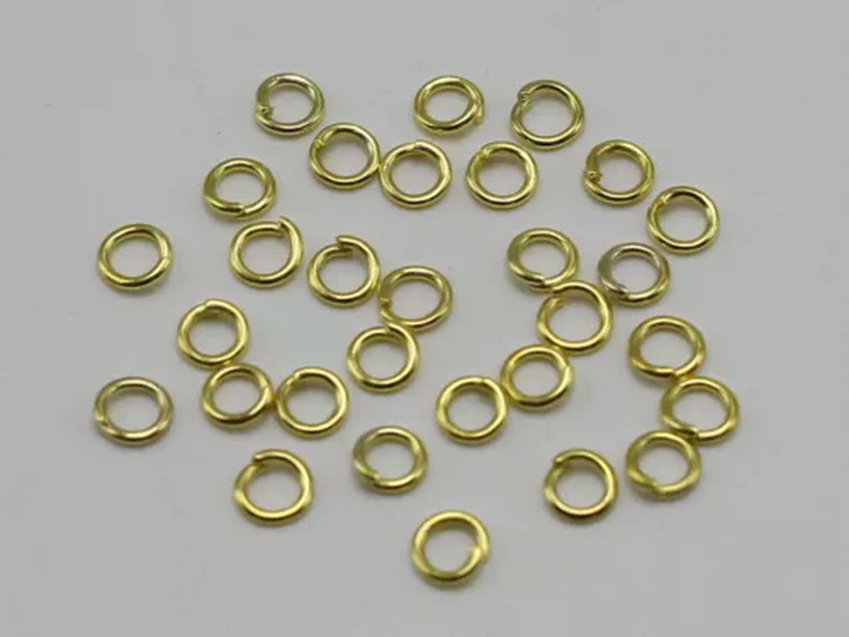 U8MO 2000 Metal Open Jump Ring 4X0.7mm Round Loop O-Ring Link Connector ...