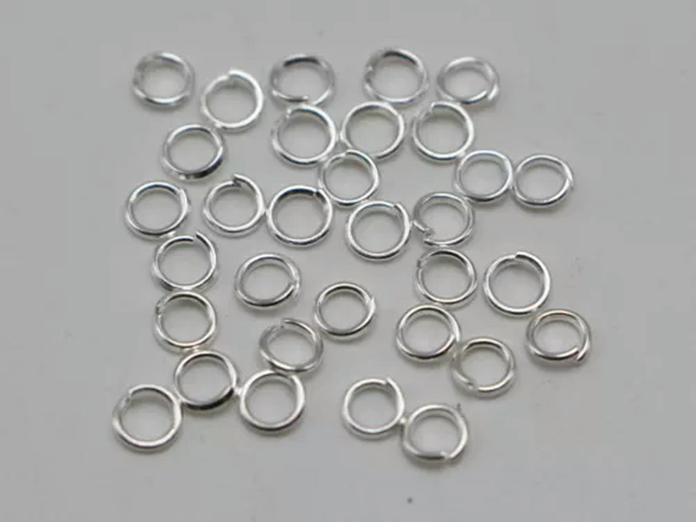 U8MO 2000 Metal Open Jump Ring 4X0.7mm Round Loop O-Ring Link Connector ...