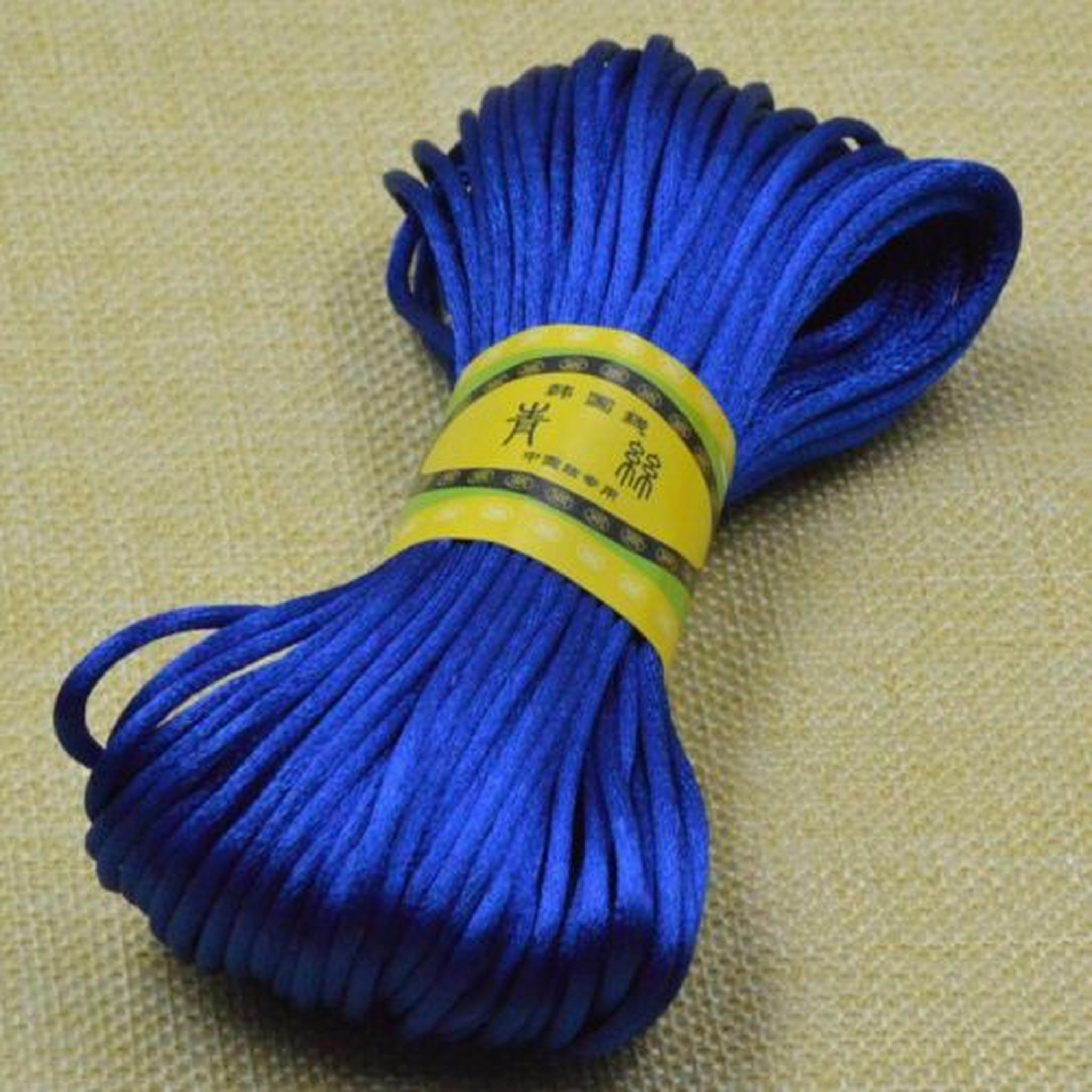 U8MO 20M Chinese Knot Satin Nylon Braided Cord DIY Macrame Beading ...