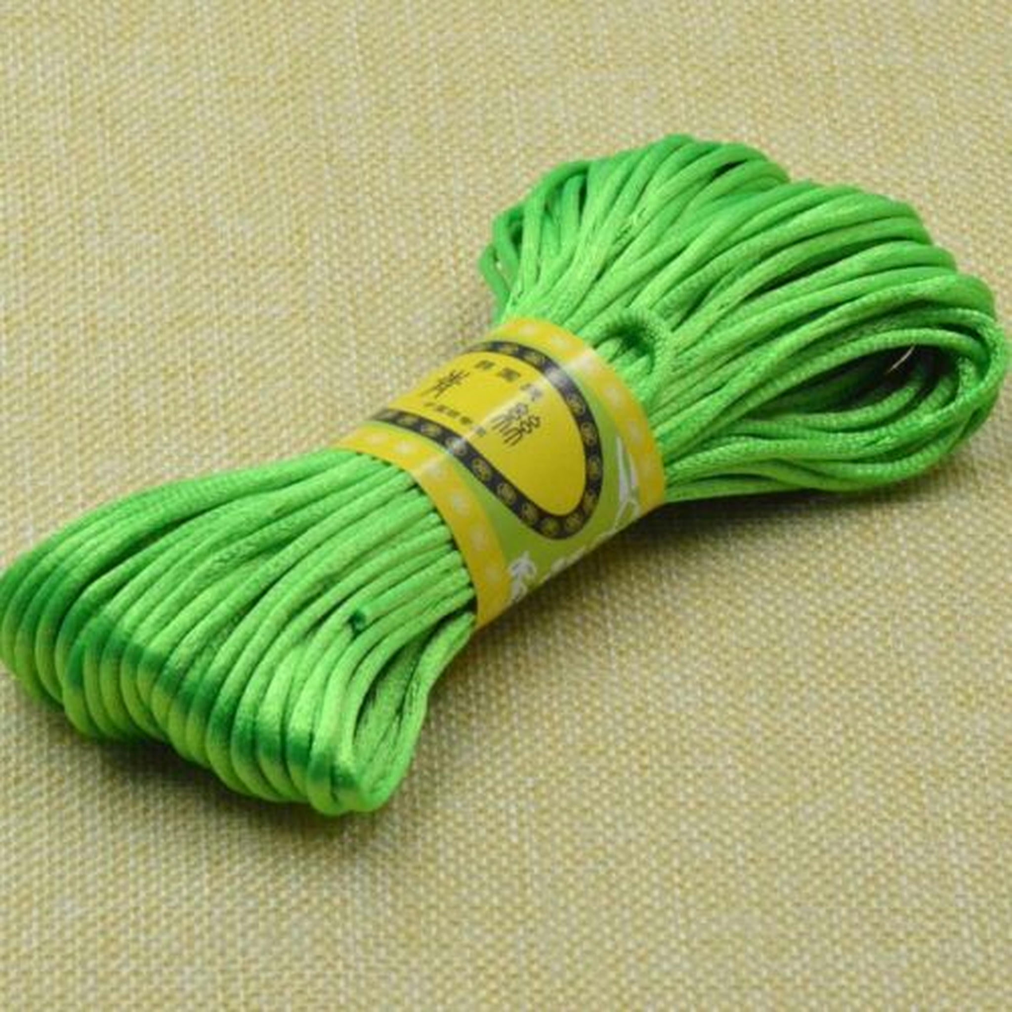 U8MO 20M Chinese Knot Satin Nylon Braided Cord DIY Macrame Beading ...