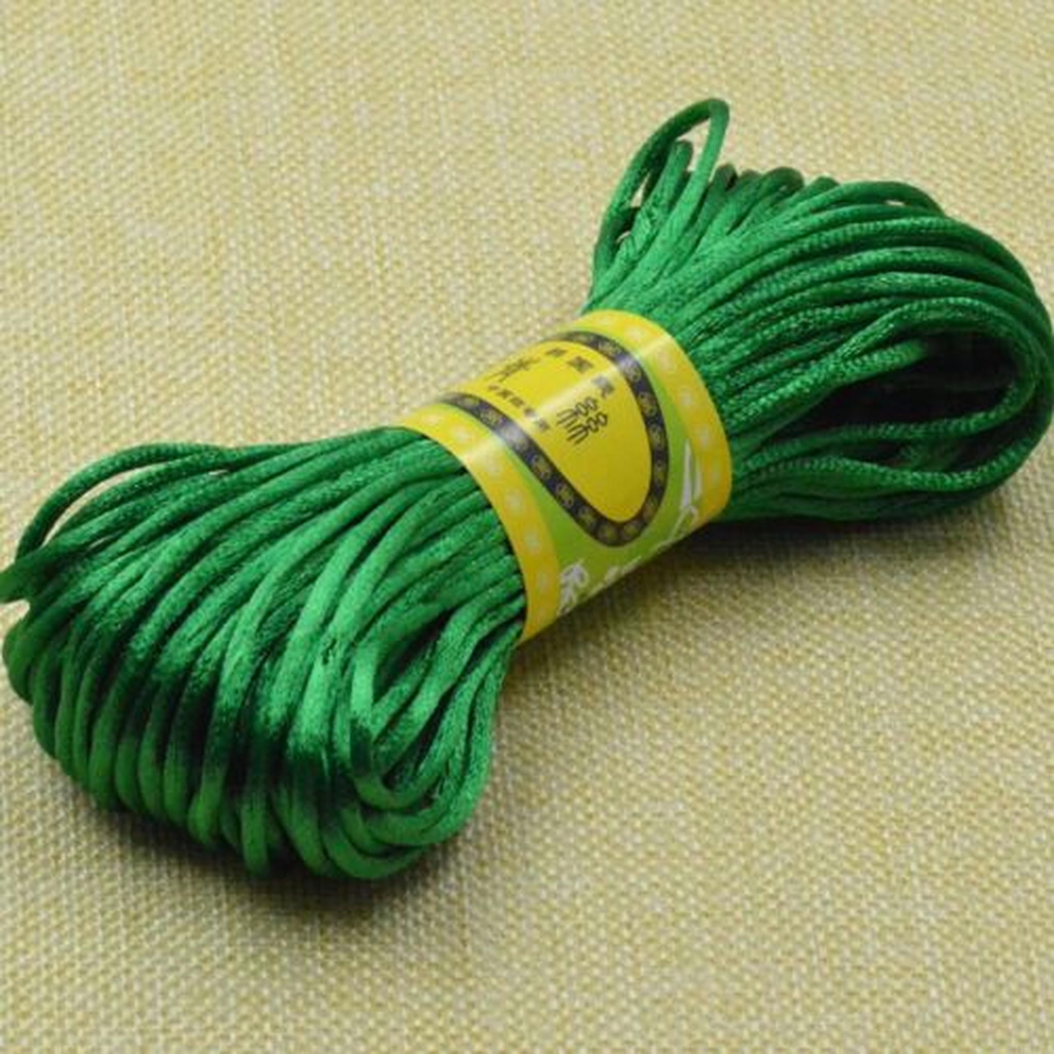 U8MO 20M Chinese Knot Satin Nylon Braided Cord DIY Macrame Beading ...