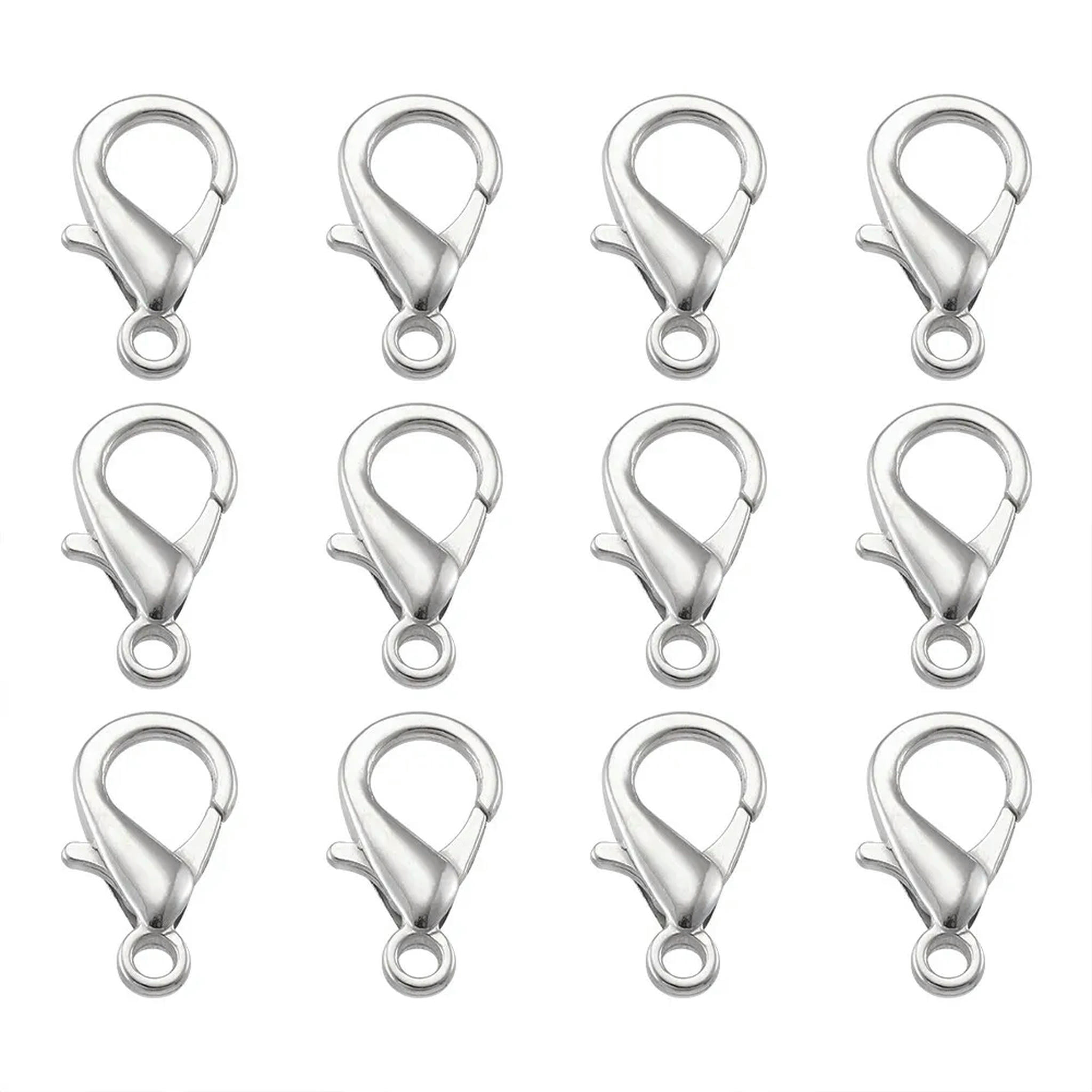 U8MO 20pcs Zinc Alloy Lobster Claw Clasps Trigger Closure Platinum ...