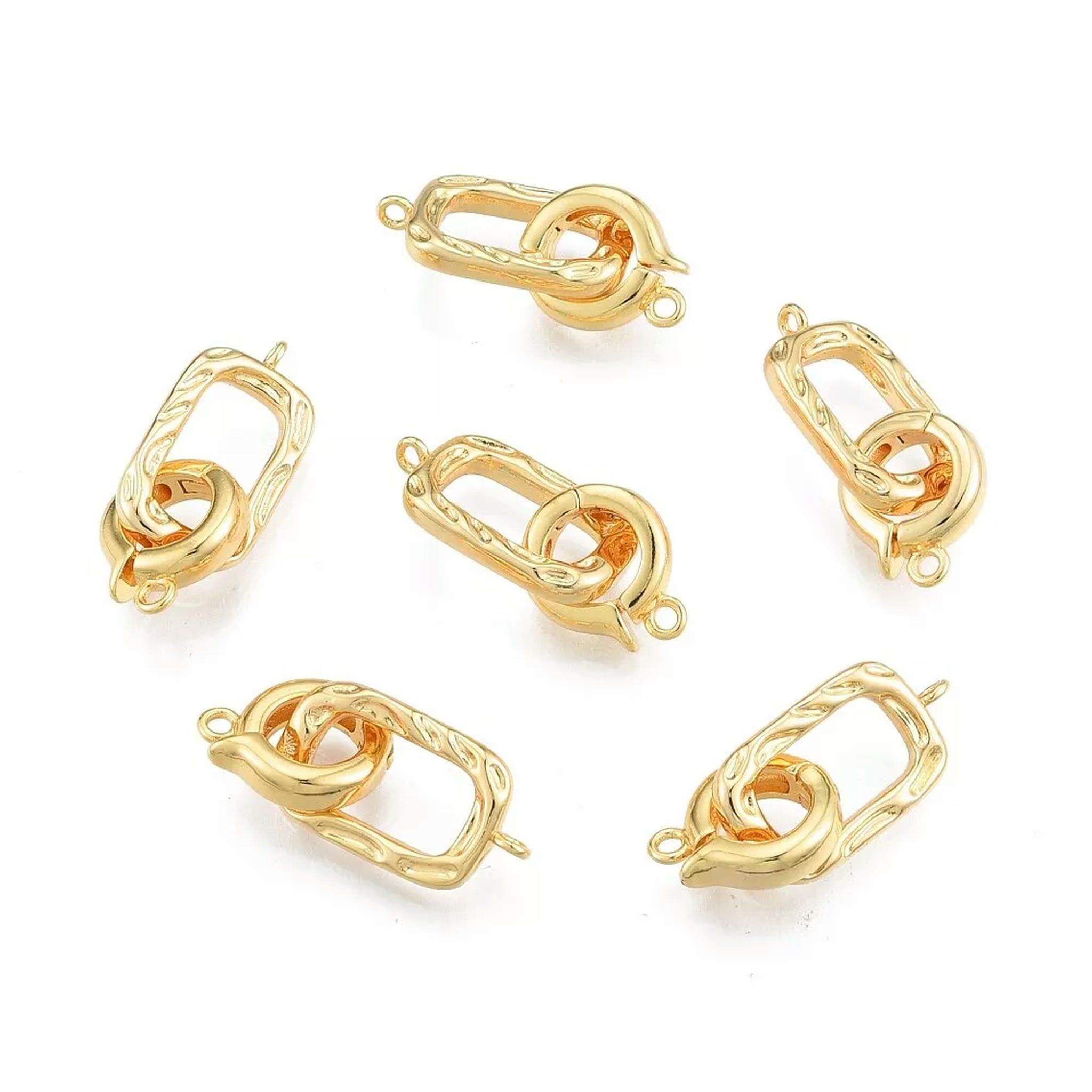 U8MO 20x Fold Over Clasps Closures Connectors for Necklace Jewelry ...